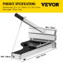 VEVOR Laminate Floor Cutter Vinyl Flooring Cutter 10" Blade Length ...