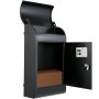 Wall Mount Mailbox Drop Box Steel Extra Large Mailbox With Locked Key ...