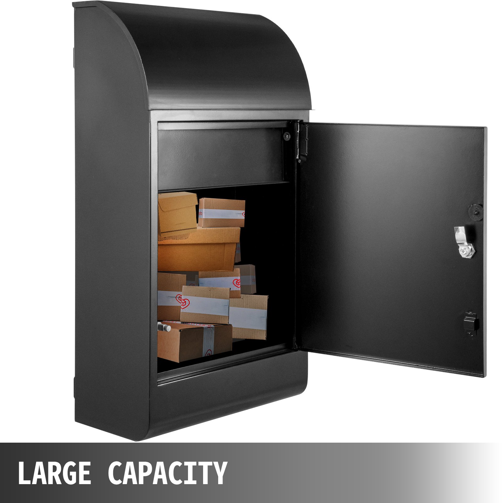 Vevor Steel Locking Extra Large Drop Box Wall Mounted Mailbox For Home ...