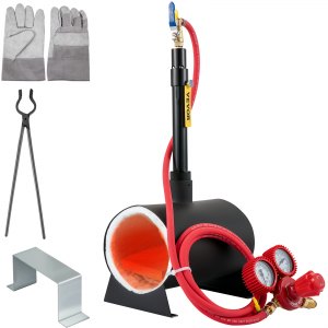 VEVOR Gas Propane Forge Furnace Burner Portable Single Burner Metal ...