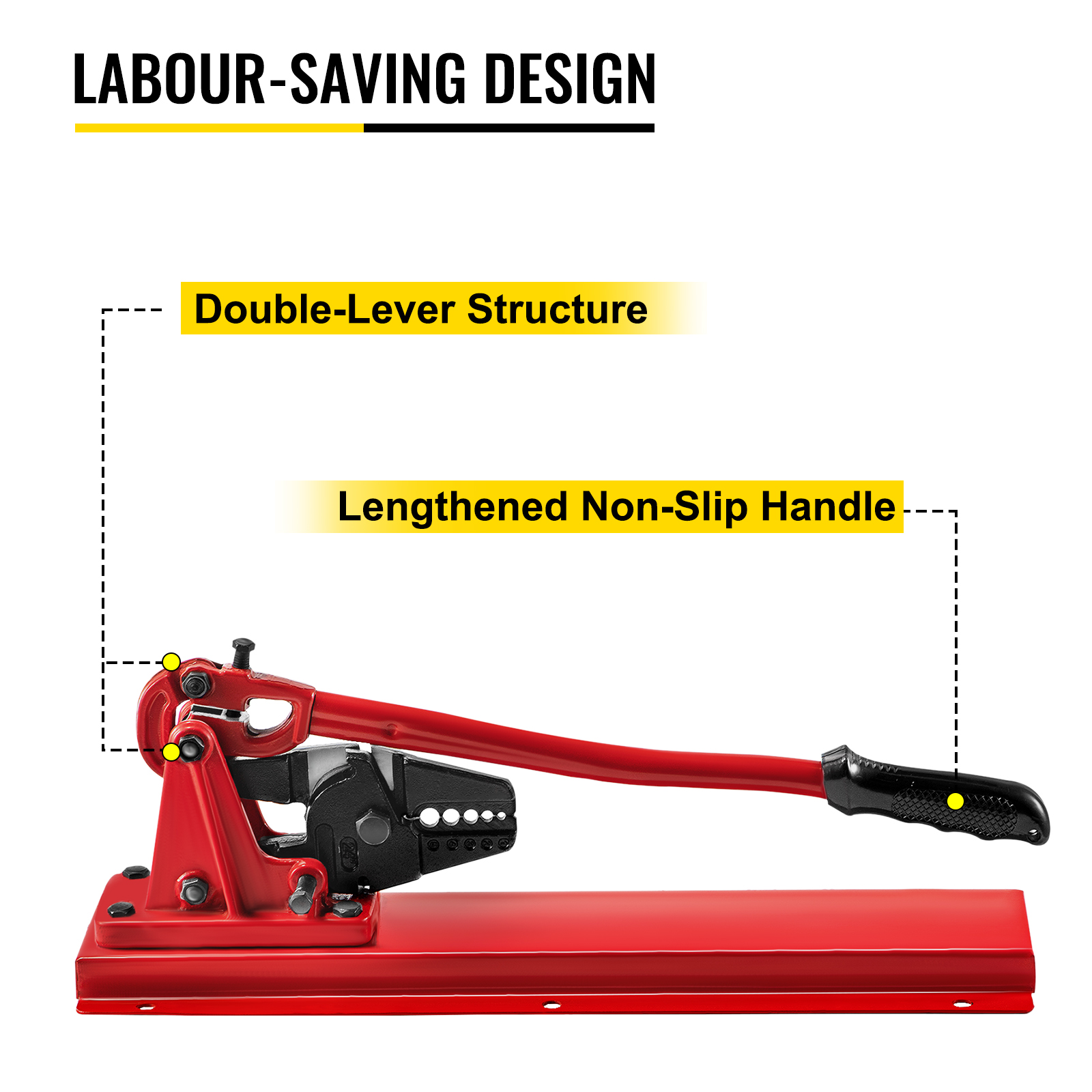 VEVOR Bench Type Hand Swager, 24" Bench Type Swaging Tool, Bench Type ...