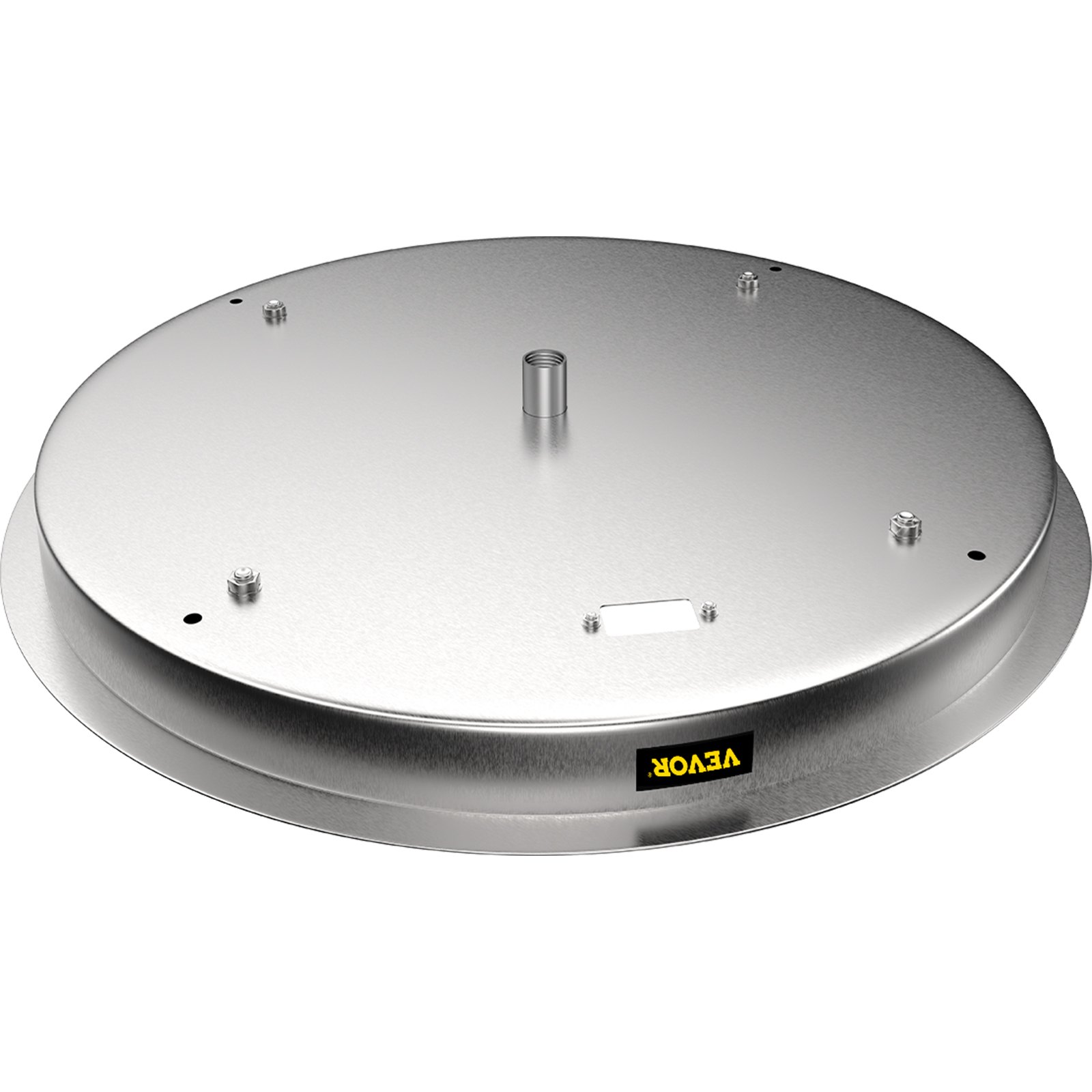 VEVOR Drop in Fire Pit Pan, 25" x 25" Round Fire Pit Burner, Stainless ...