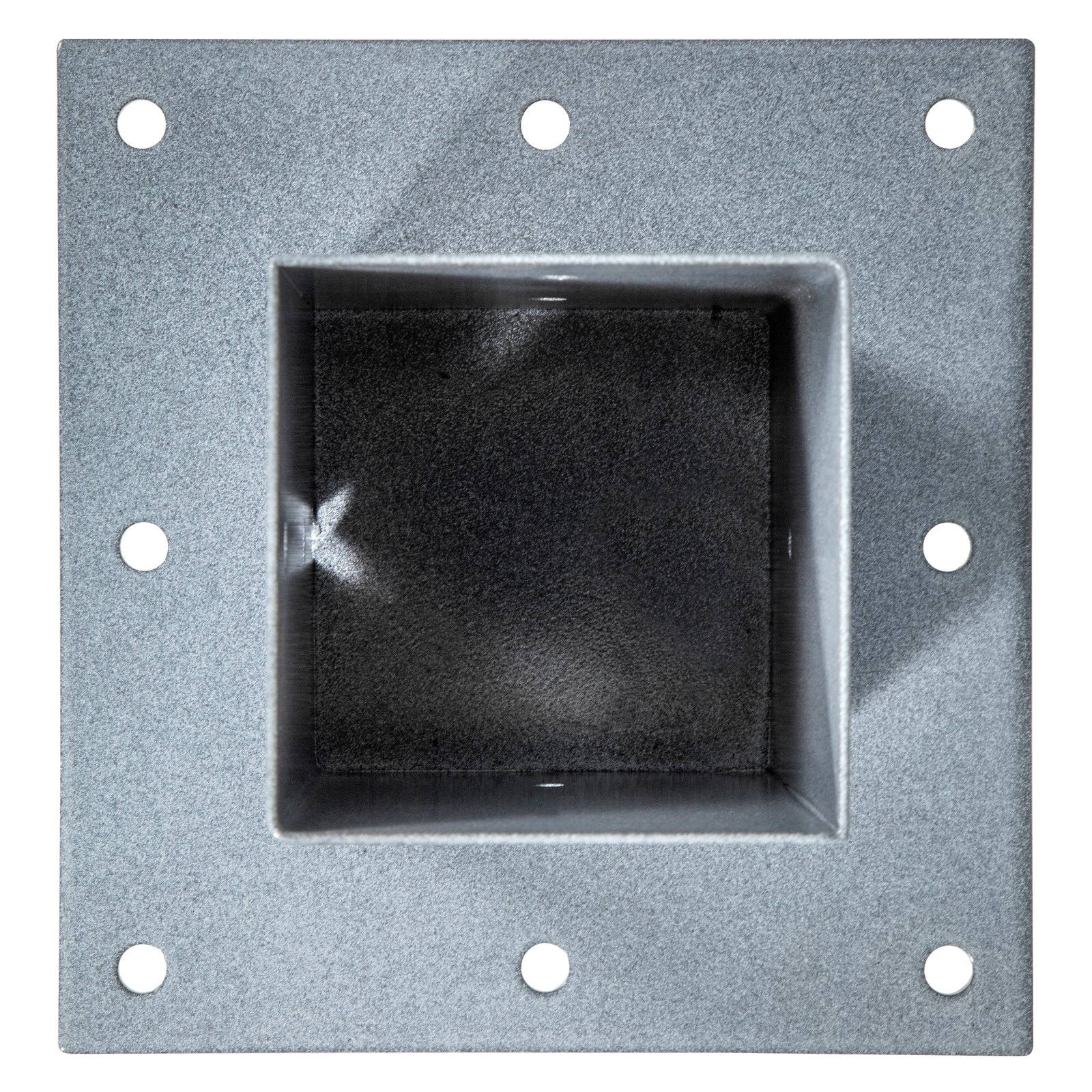 VEVOR Post Base, 4"x4" Mailbox Base Plate, Granite Powder-Coated Fence ...