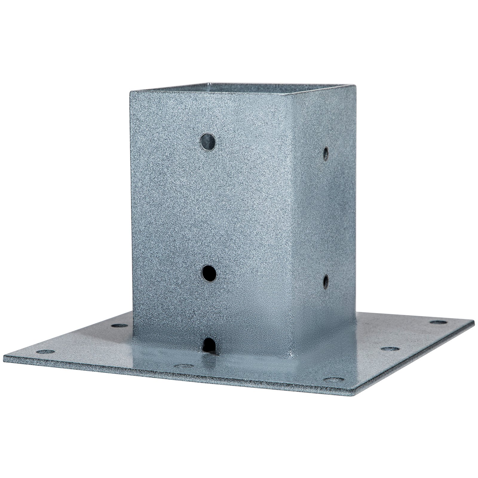 VEVOR Post Base, 4"x4" Mailbox Base Plate, Granite Powder-Coated Fence ...
