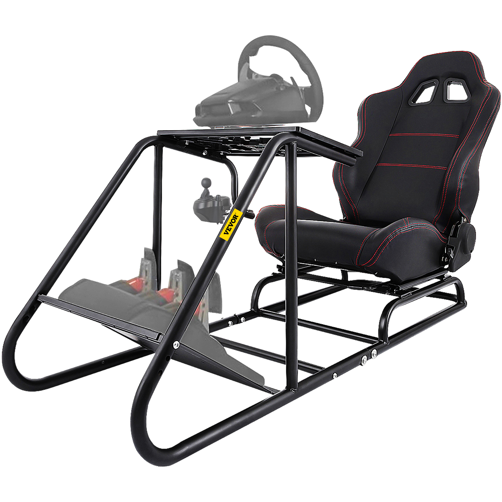 VEVOR Racing Wheel Stand, Pedal and Seat Adjustable Racing Simulator ...