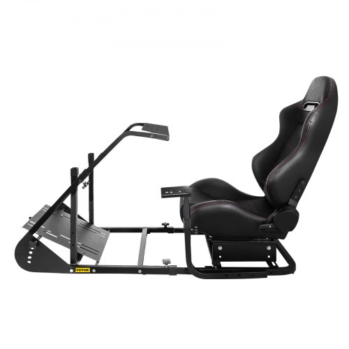 Rs6 Racing Simulator Cockpit Gaming Chair W/ Stand Stretchable Height ...