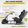 VEVOR Vevor Rs6 Racing Simulator Cockpit Gaming Chair W/ Stand Carbon ...