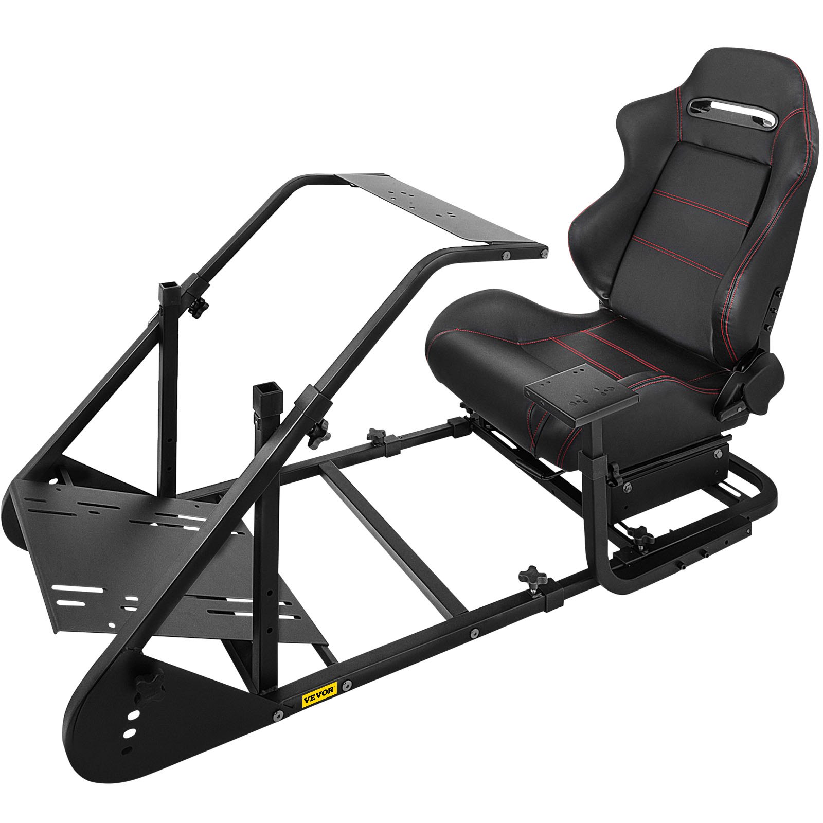 VEVOR Simulator Cockpit RS6 with Real Racing Seat Simulator Height ...