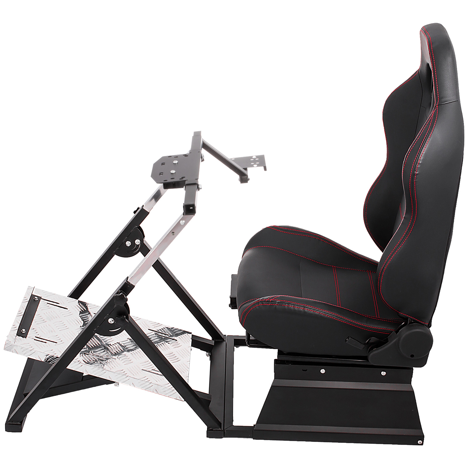Simulator Cockpit Racing Chair W/ Steering Wheel Stand For Logitech ...