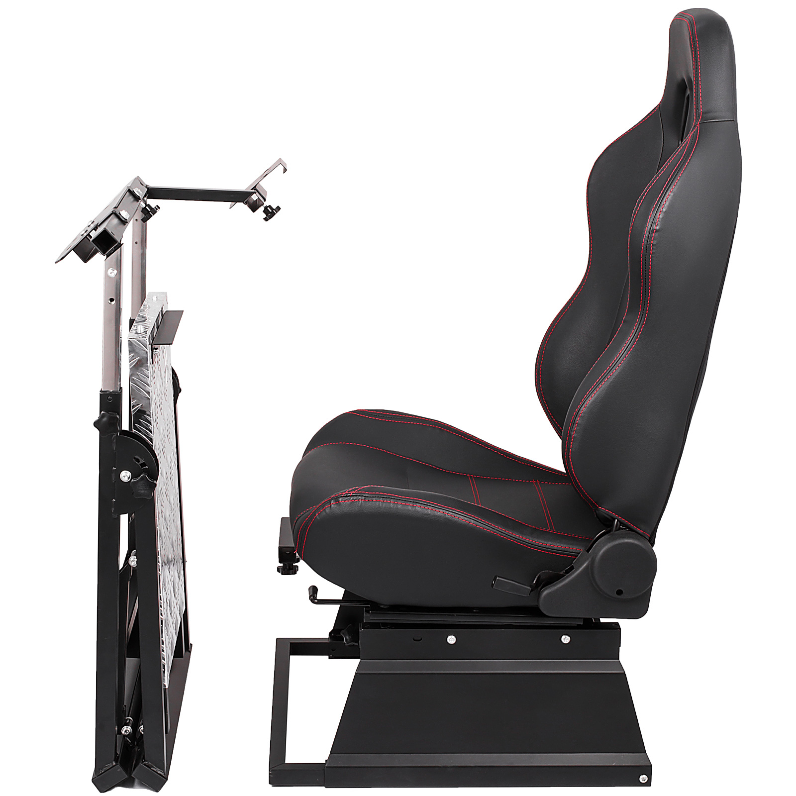 Simulator Cockpit Racing Chair W/ Steering Wheel Stand For Logitech ...