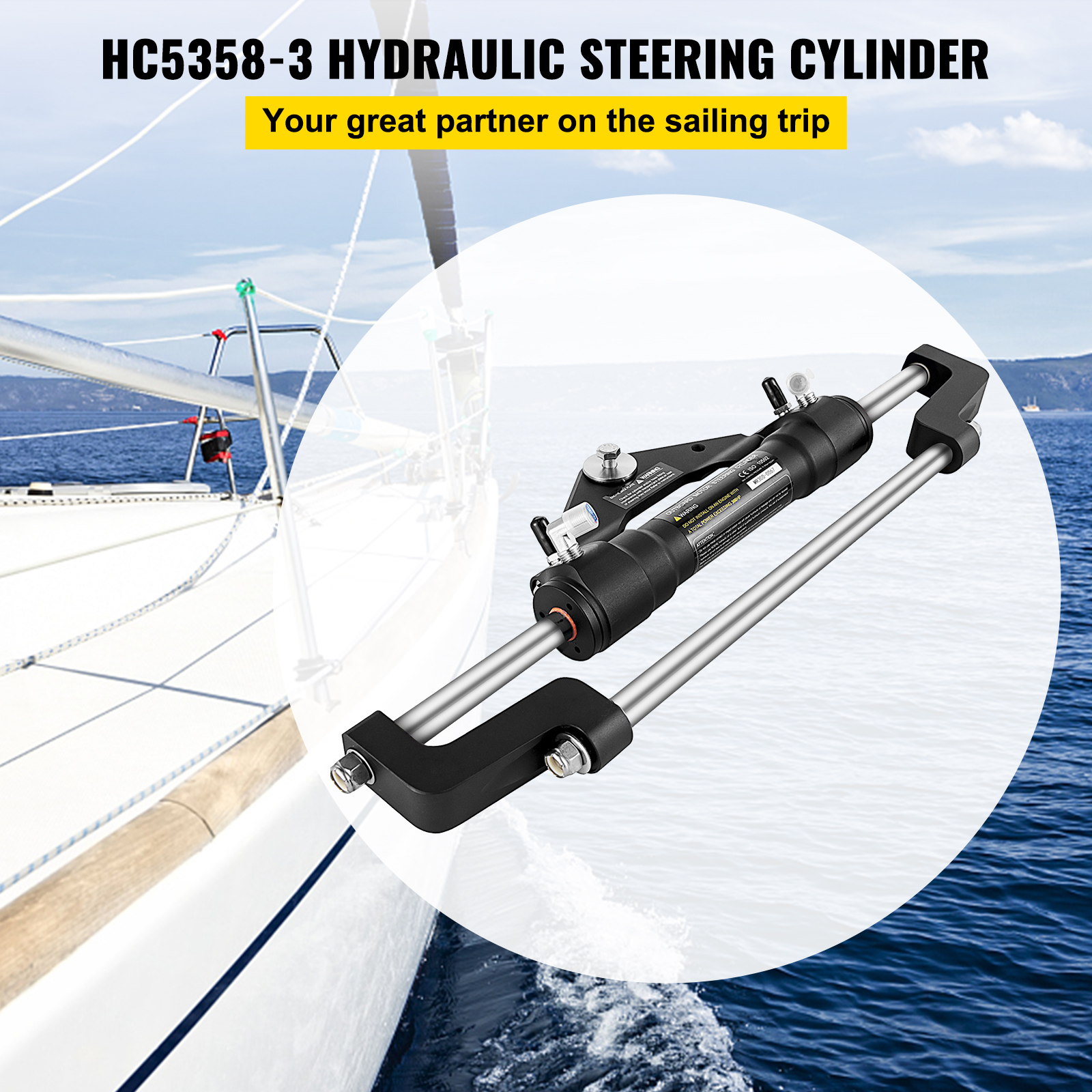 Hydraulic Steering Cylinder Outboard Steering Pump HC5358-3 Marine ...