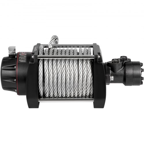 VEVOR Industrial Hydraulic Winch 20,000lbs, Hydraulic Anchor Winch with ...