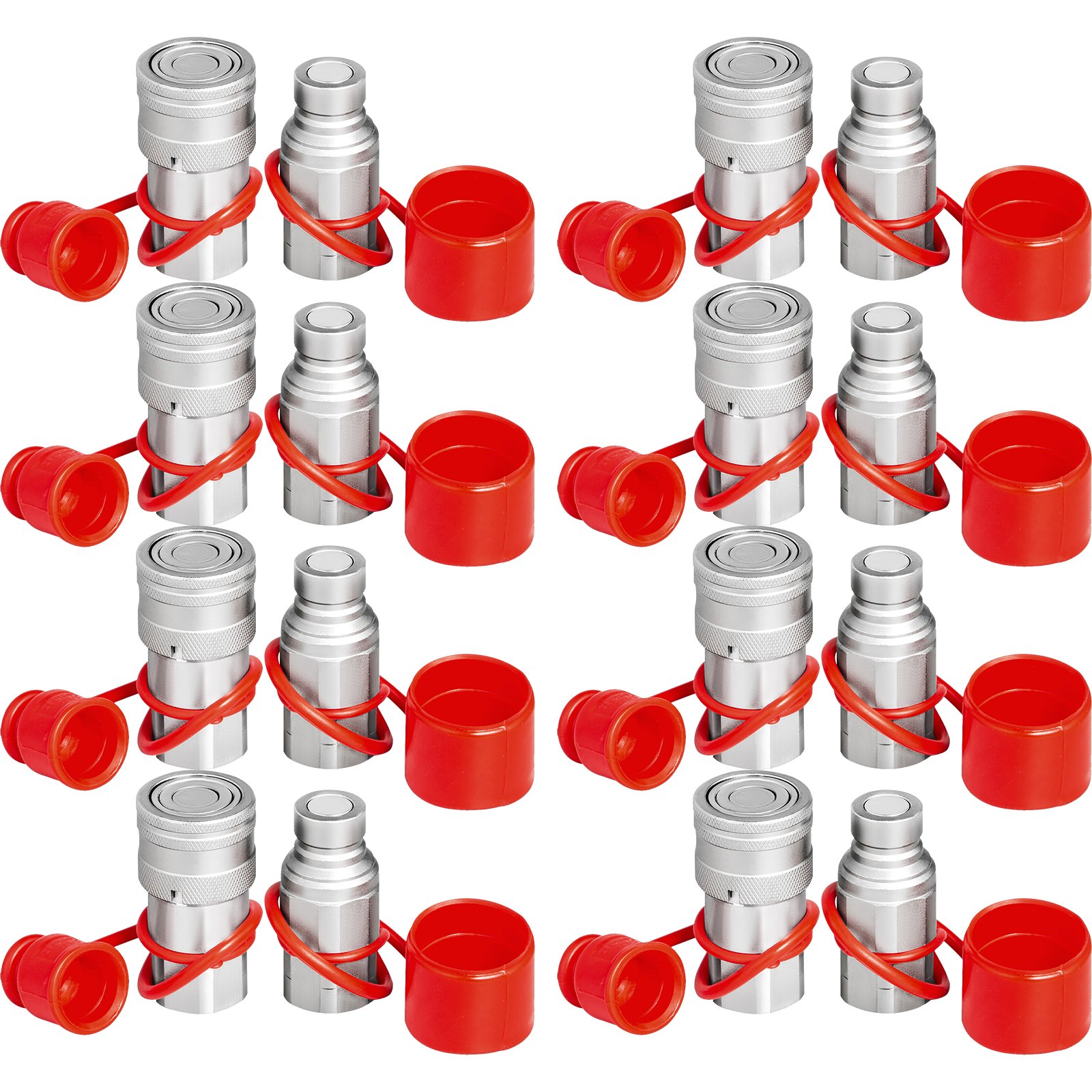 Hydraulic Coupler Hydraulic Quick Coupler 1/2" NPT Bobcat Skid Steer ...