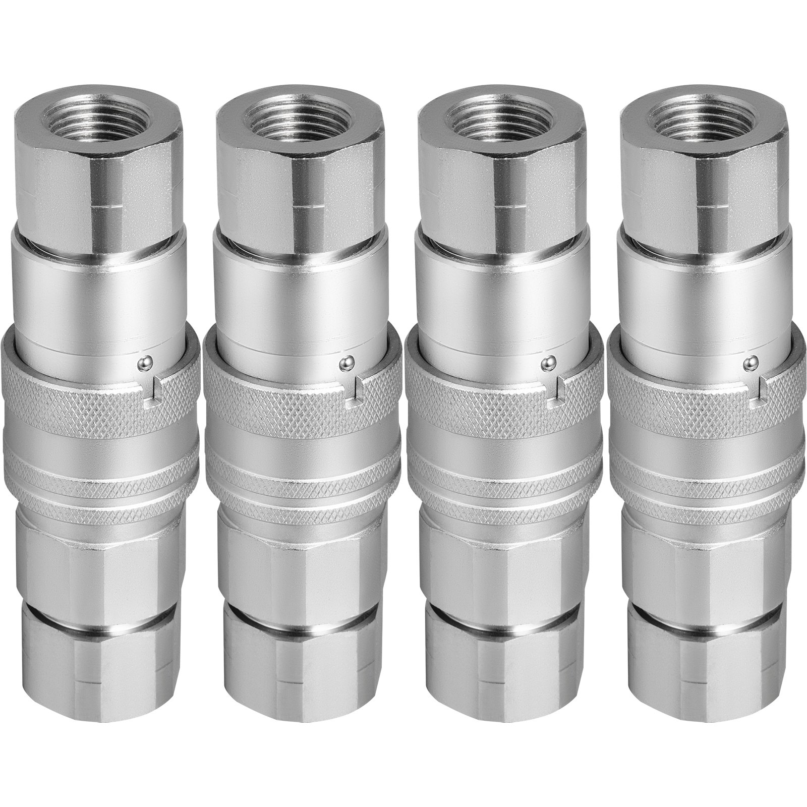 VEVOR Hydraulic Quick Connect 1/2 Body with 1/2" NPT Thread Hydraulic ...