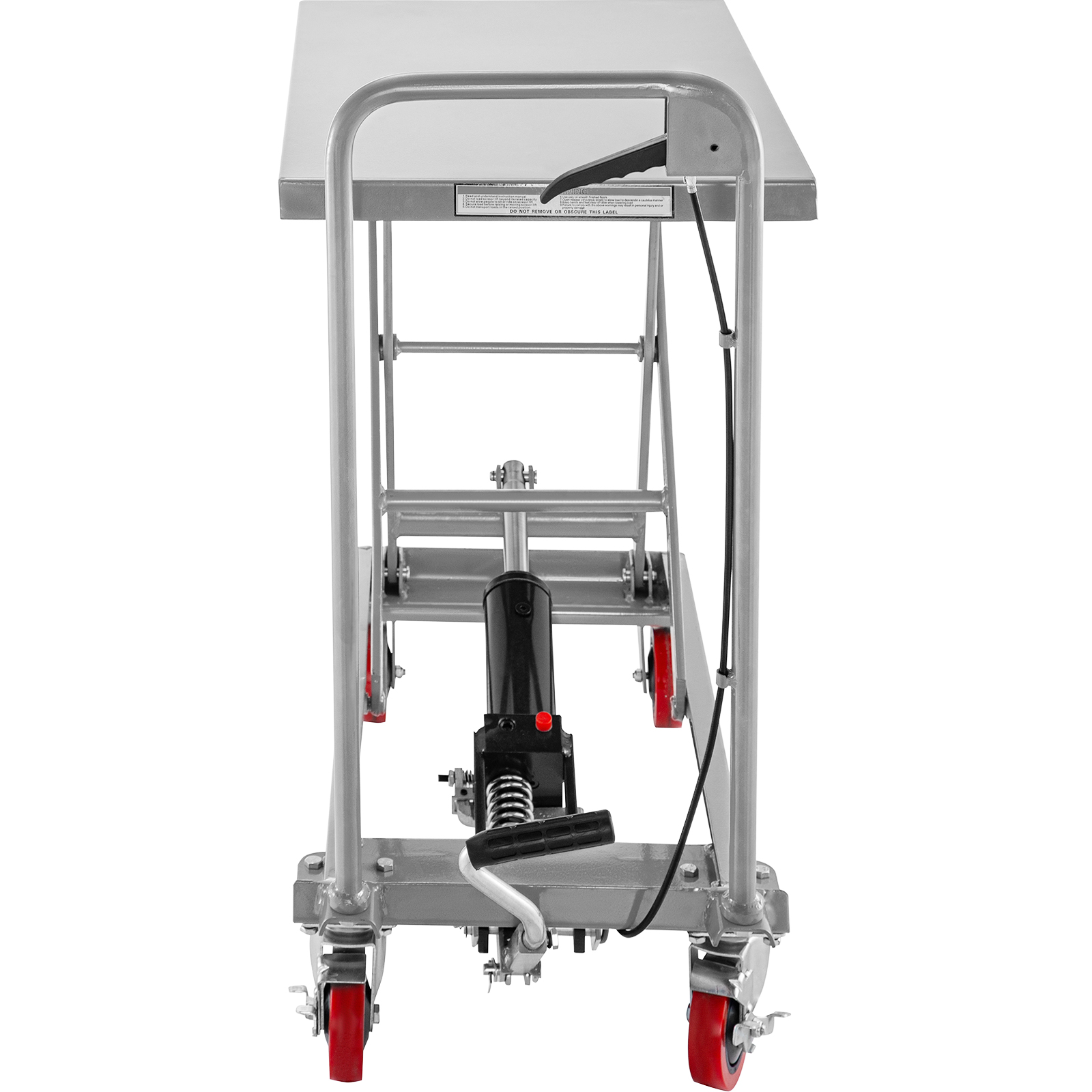 Hydraulic Scissor Cart Lift Table Cart 500lbs, Manual Scissor Lift ...