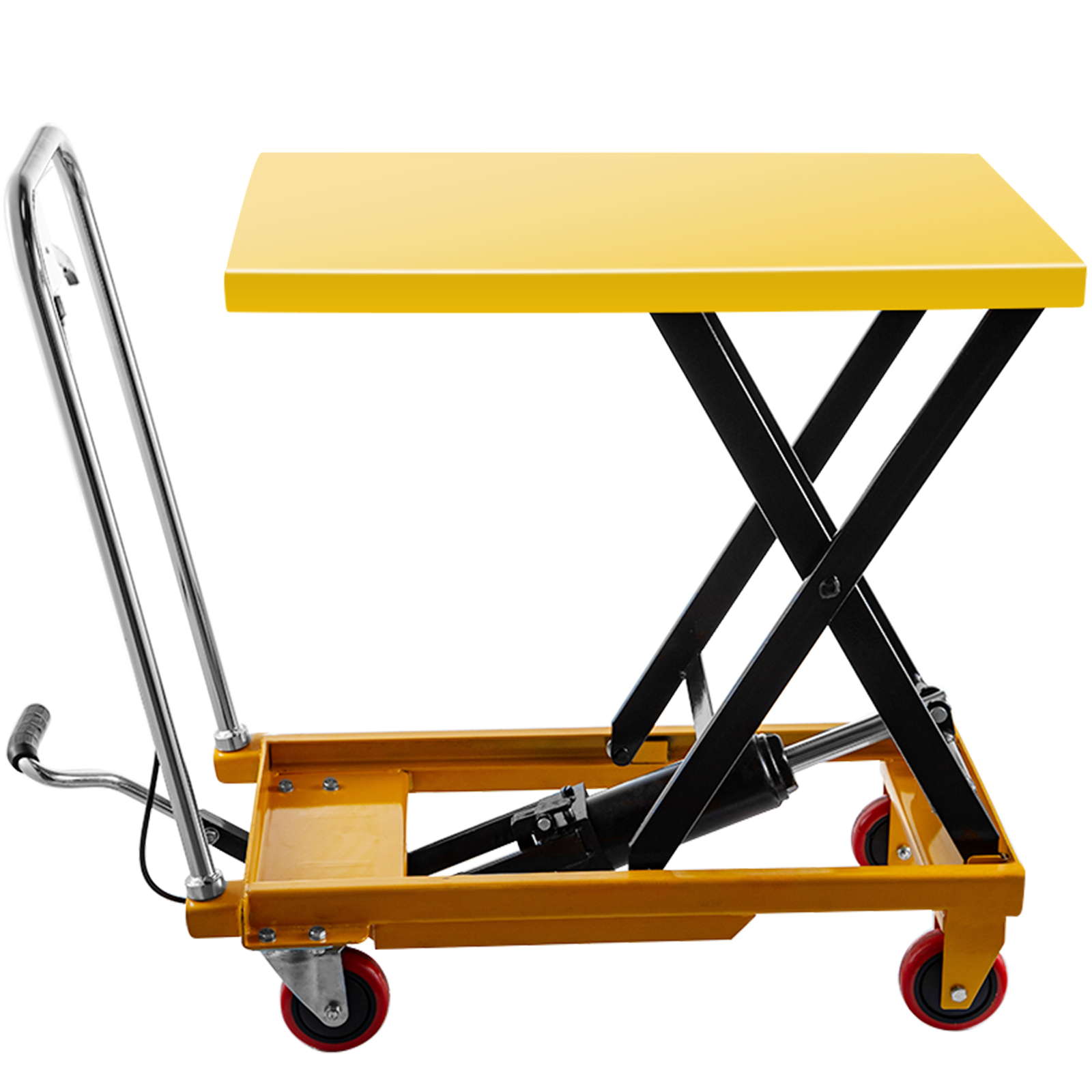 VEVOR Hydraulic Lift Table Cart, 600lbs Capacity Hydraulic Scissor Cart ...