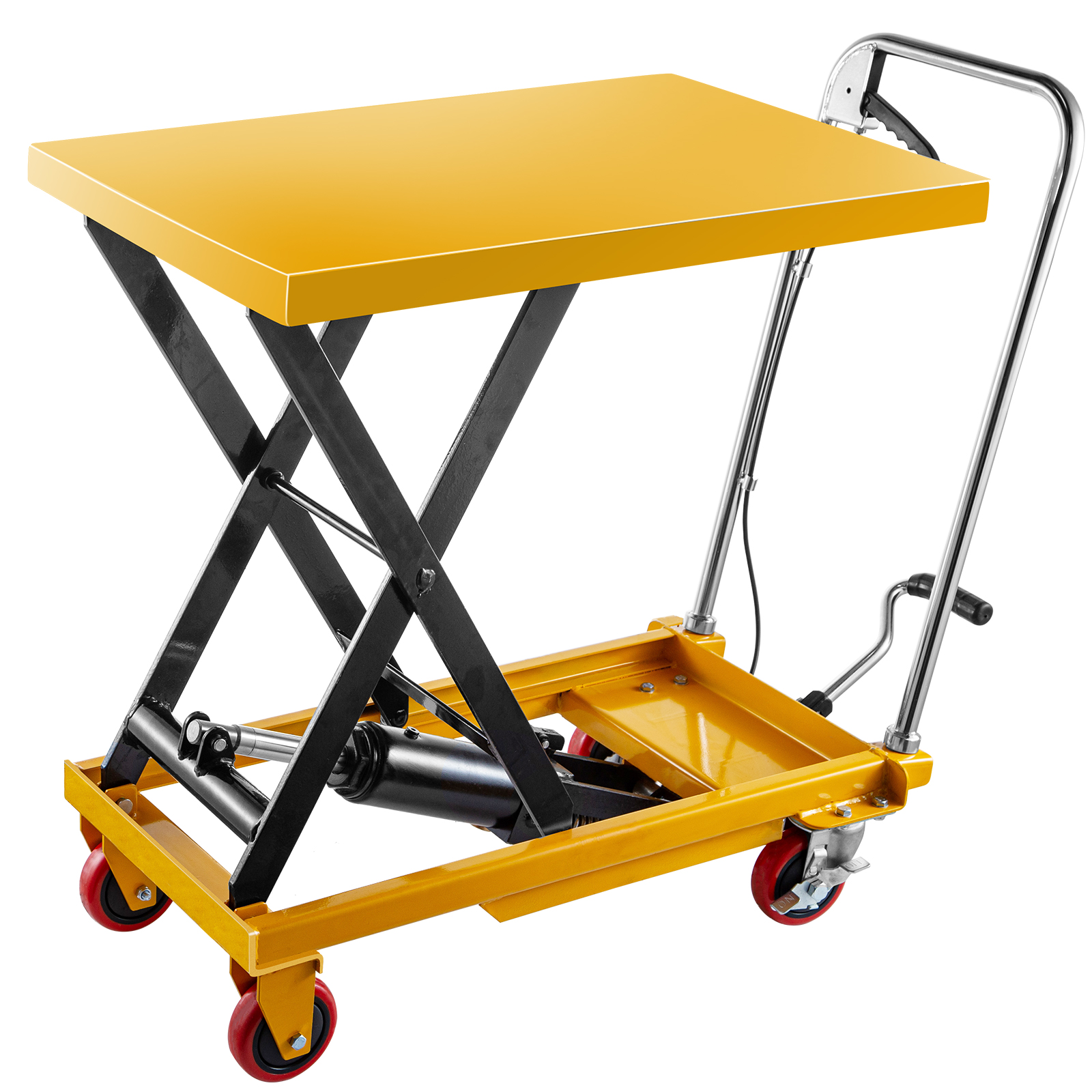 VEVOR Hydraulic Lift Table Cart, 600lbs Capacity Hydraulic Scissor Cart ...