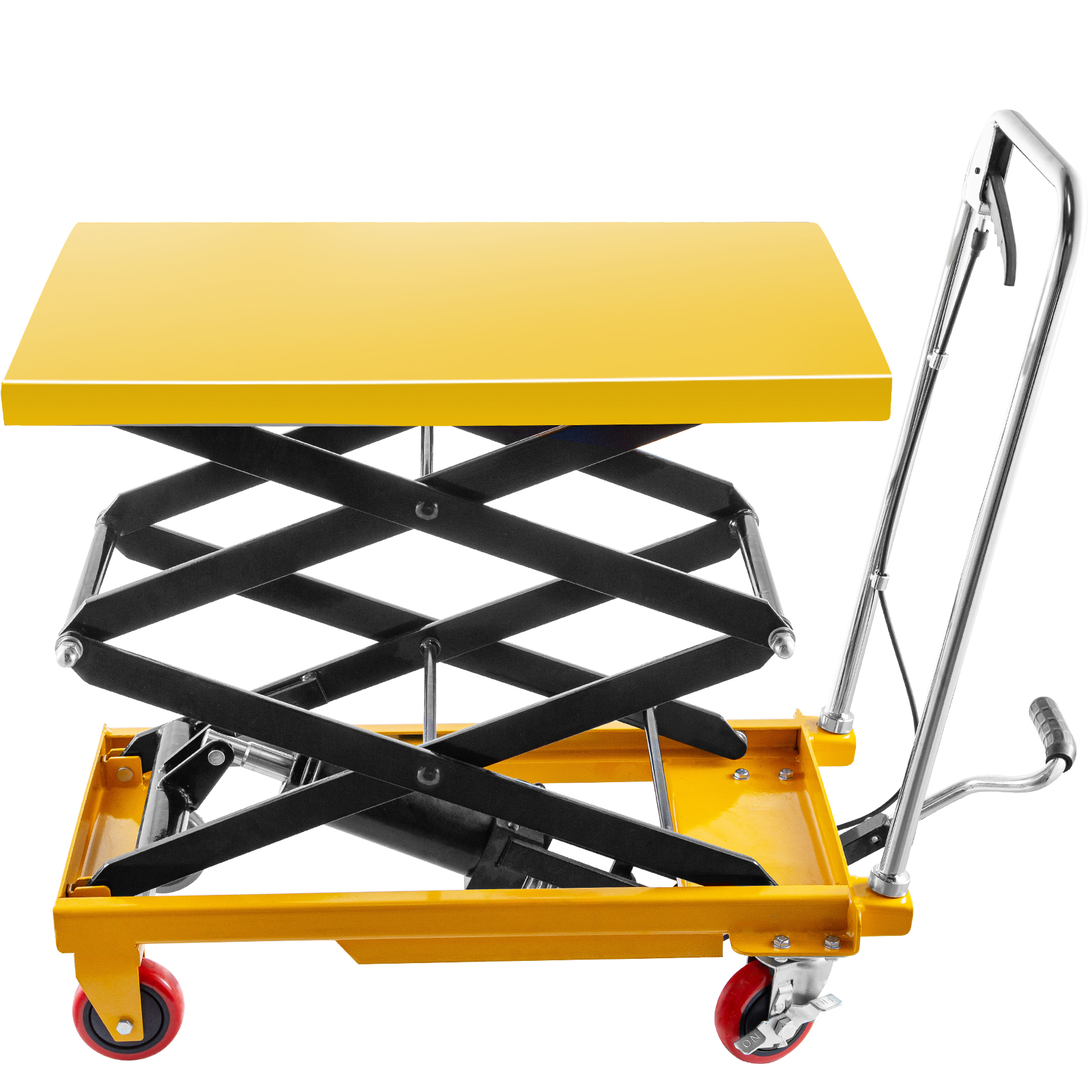 VEVOR Hydraulic Lift Table Cart, 770lbs Capacity Hydraulic Scissor Cart ...