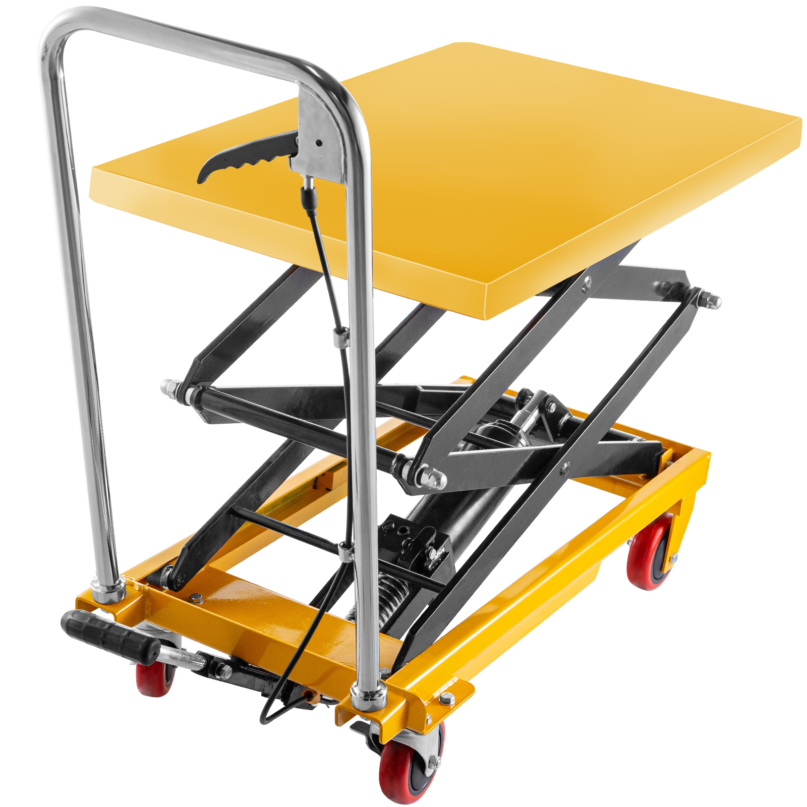 VEVOR Hydraulic Lift Table Cart, 770lbs Capacity Hydraulic Scissor Cart ...
