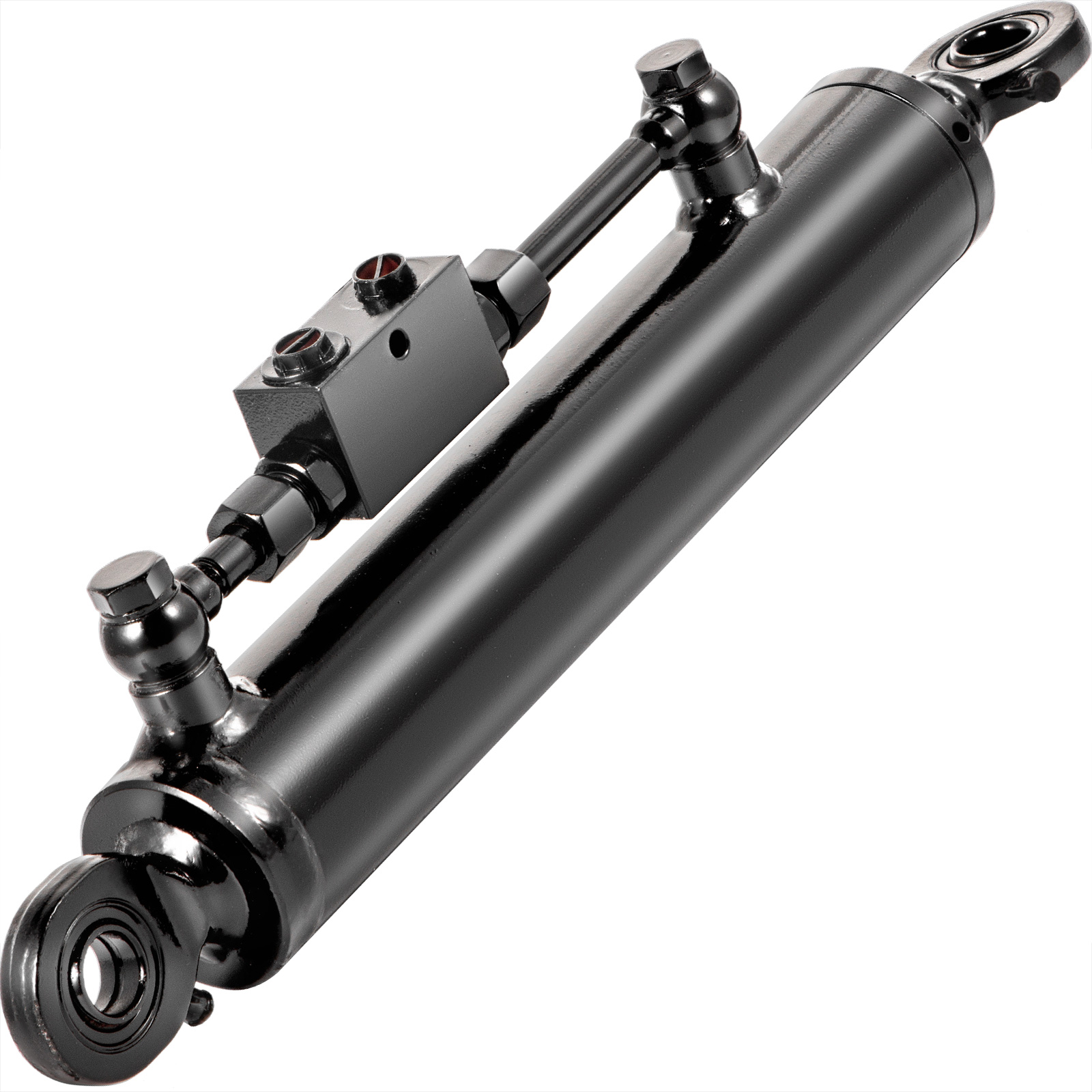 VEVOR Double Acting Hydraulic Cylinder 2'' Bore, Top Link Hydraulic ...