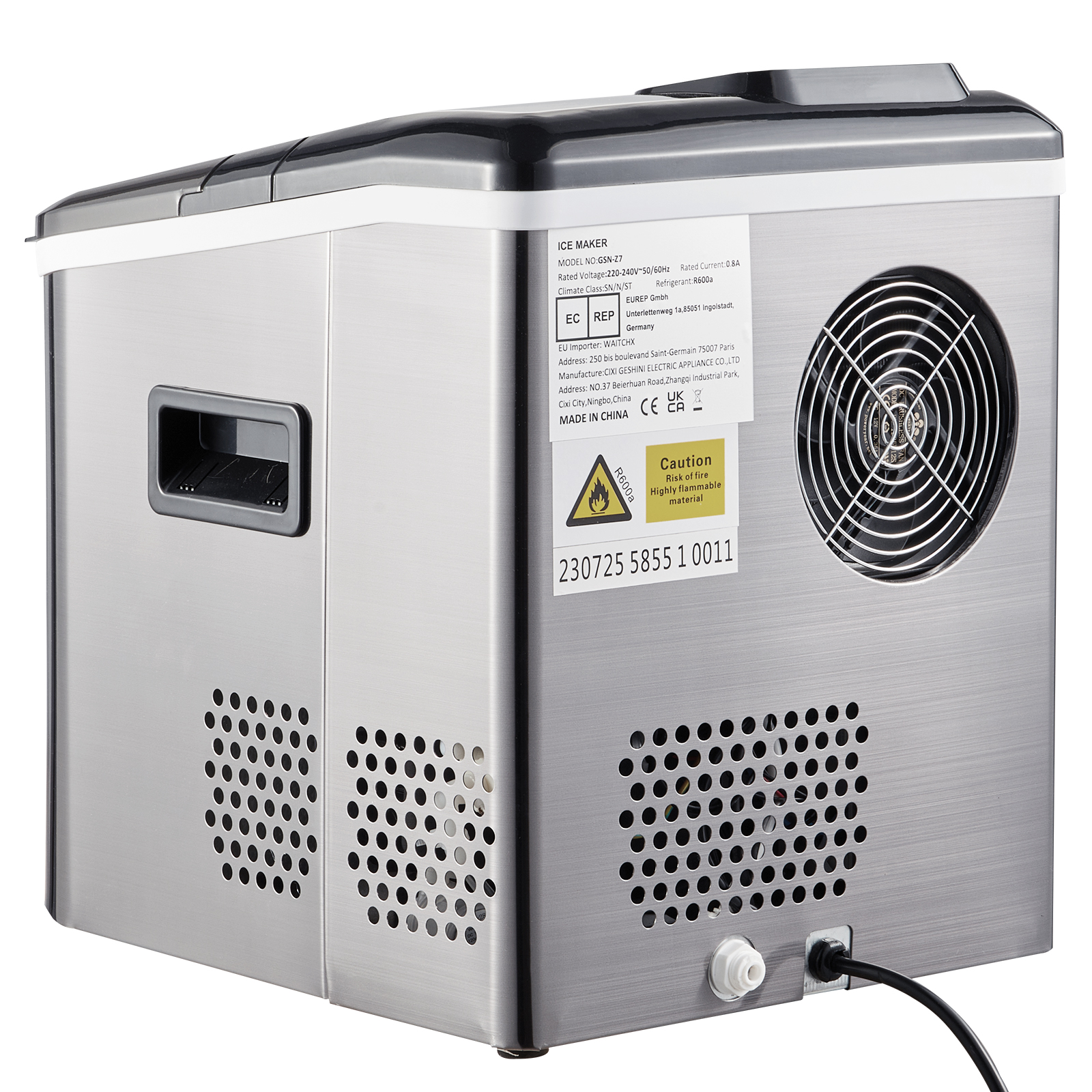 40ibs/18kg Countertop Ice Maker Portable Clear Ice Cubes Kitchen ...