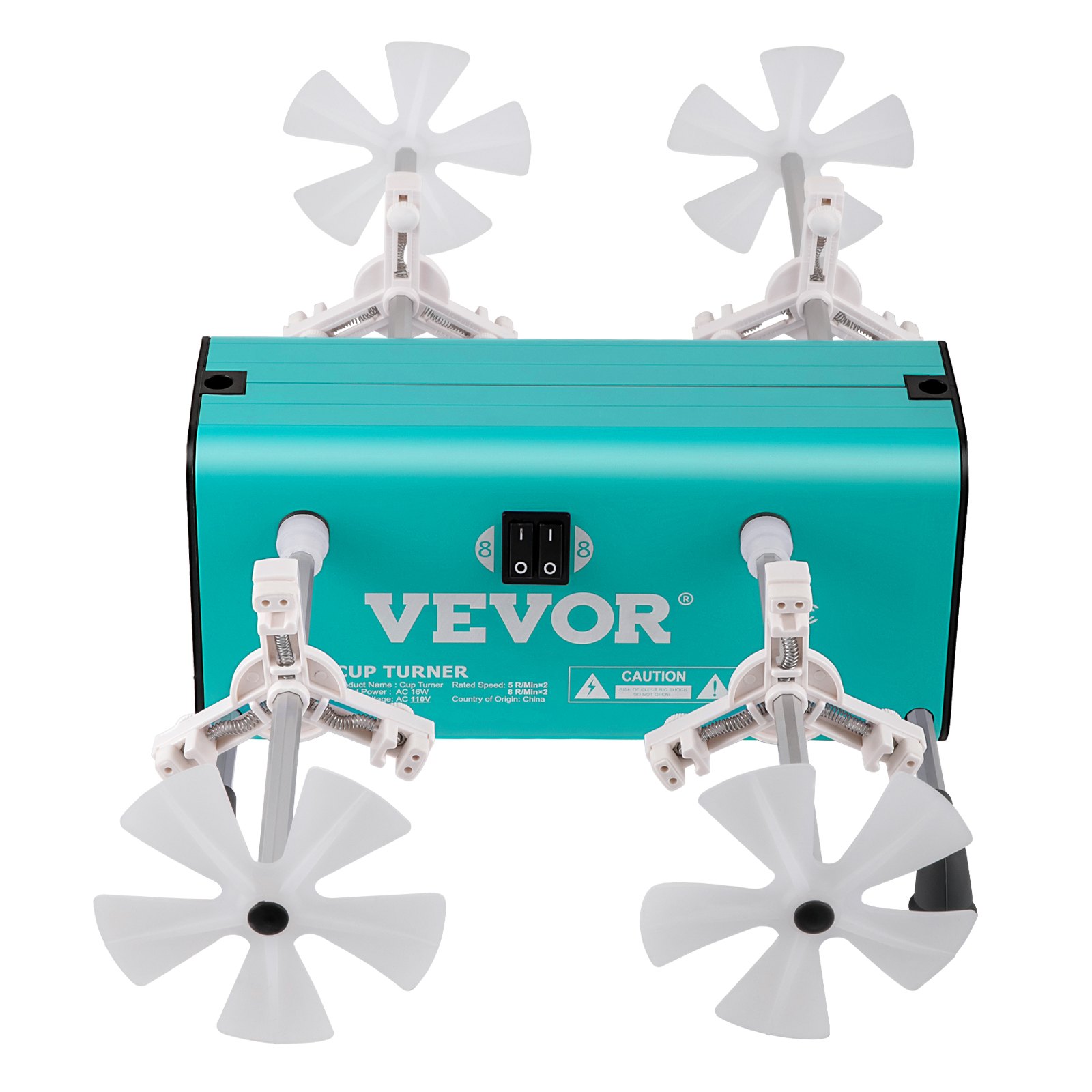VEVOR 4 Cup Turner, 2 Speeds Multiple Tumbler Spinner Rotator Machine ...