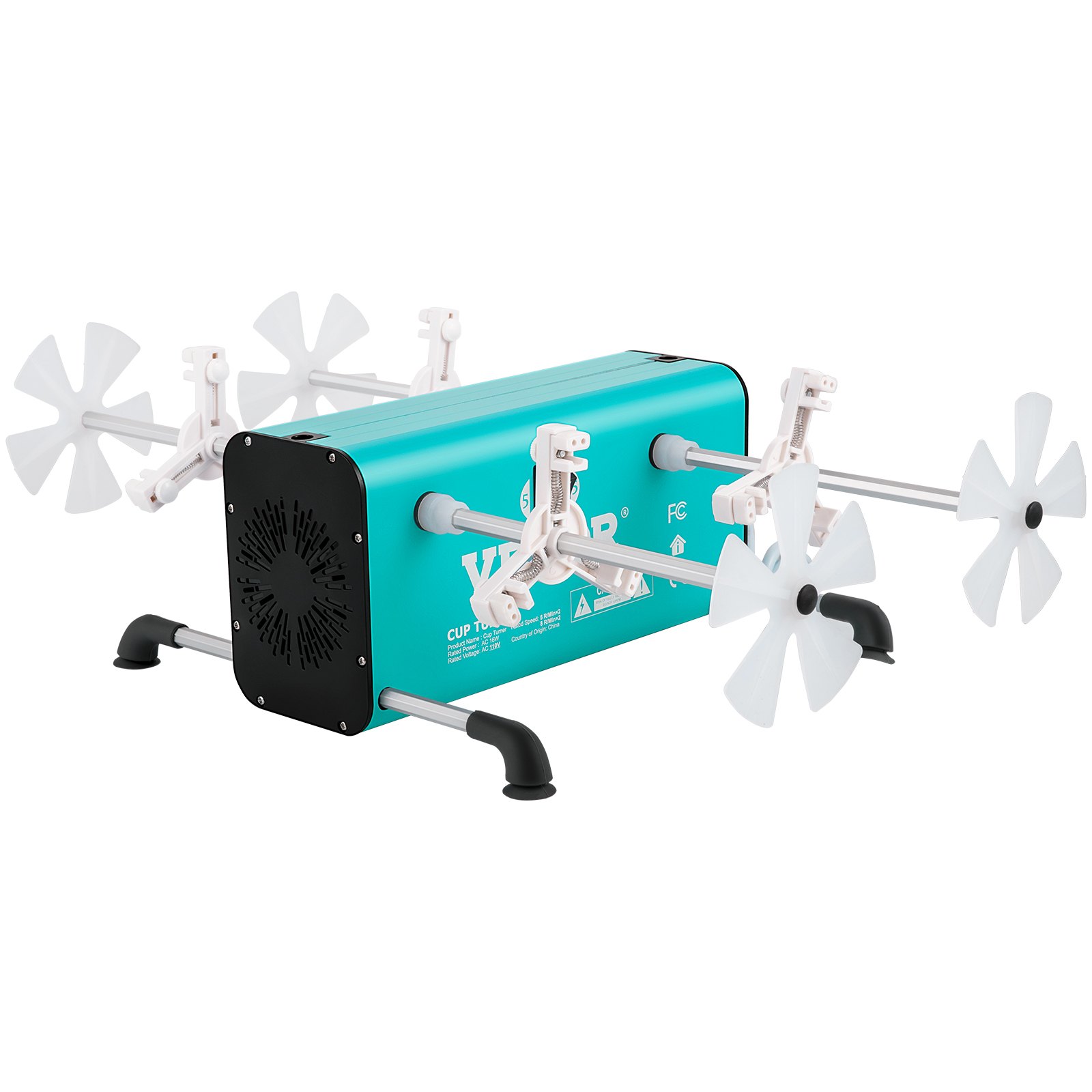 VEVOR 4 Cup Turner, 2 Speeds Multiple Tumbler Spinner Rotator Machine ...