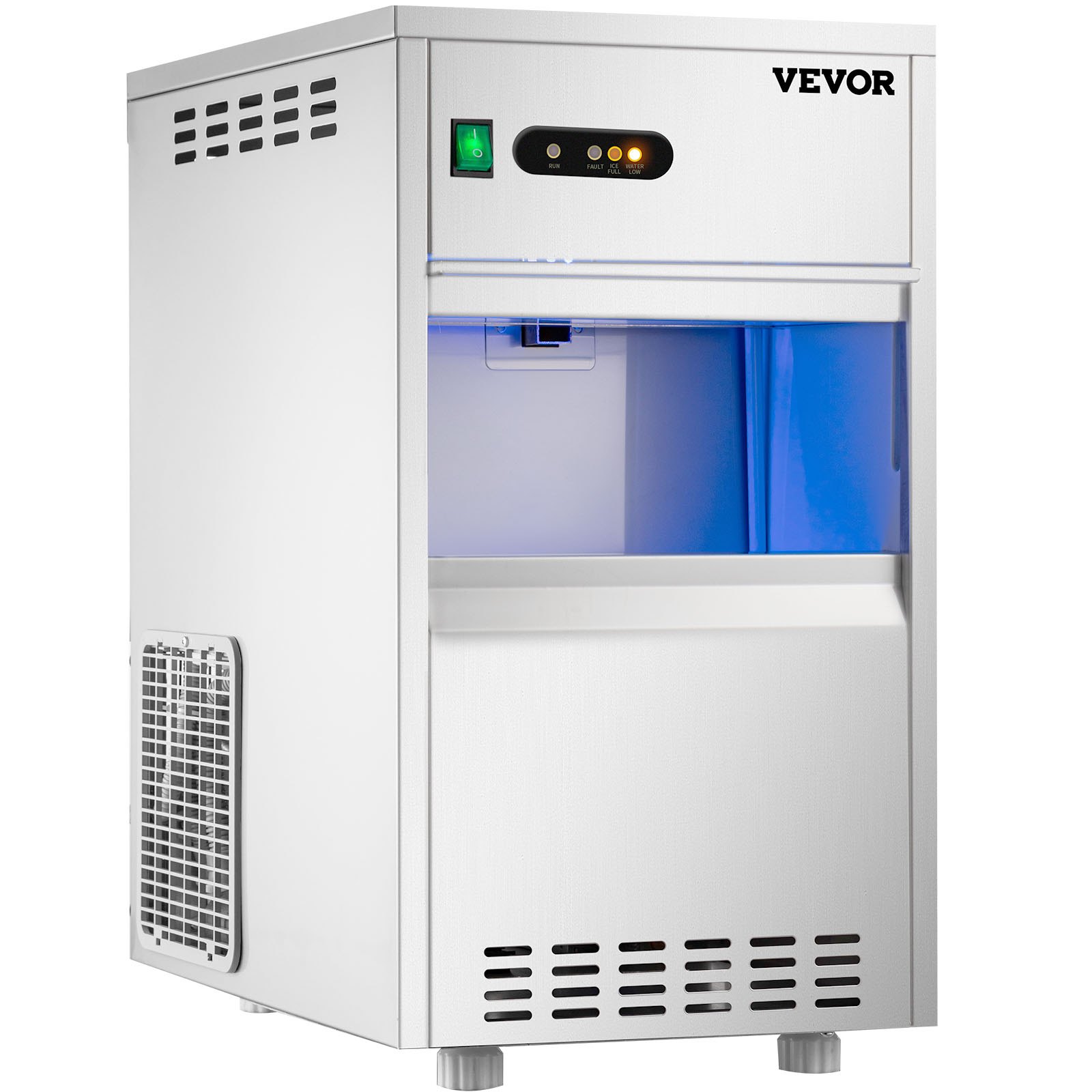 VEVOR Commercial Snowflake Ice Maker, 55LBS/24H ETL Approved Food Grade ...