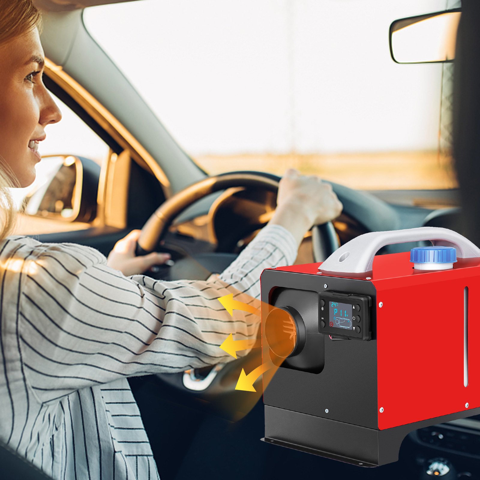 VEVOR Diesel Air Heater, 5KW 12V Parking Heater, Mini Truck Heater ...