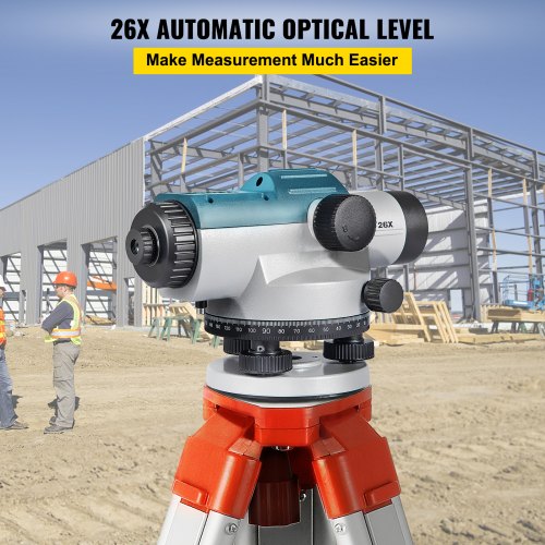 VEVOR Automatic Optical Level 26X Optical Level Kit Waterproof w ...