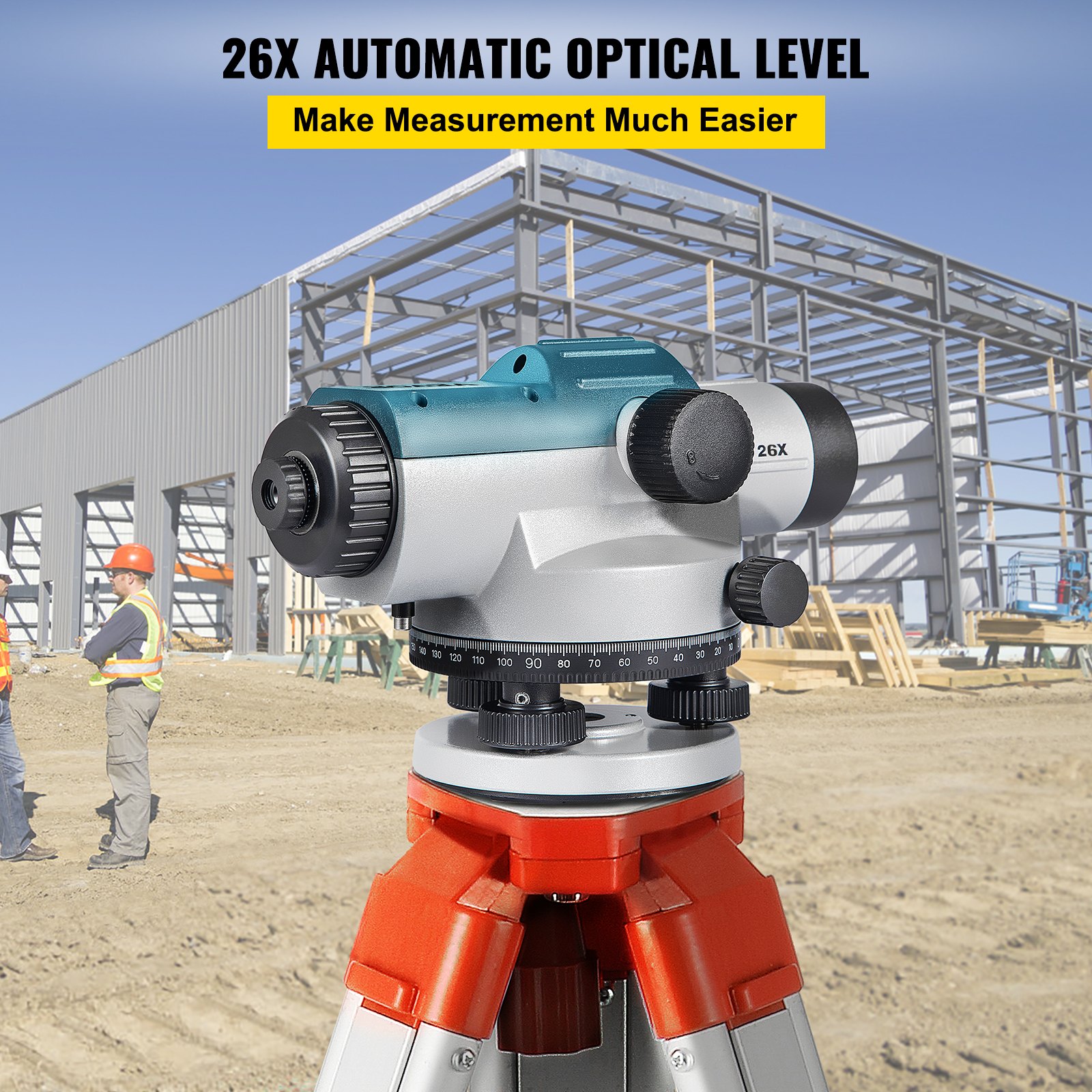 VEVOR Automatic Optical Level 26X Optical Auto Level Kit High Precision ...