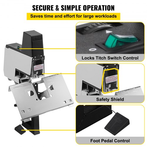 2-50 Sheet Electric Stapler Automatic Book Binding Machine 110V | VEVOR US