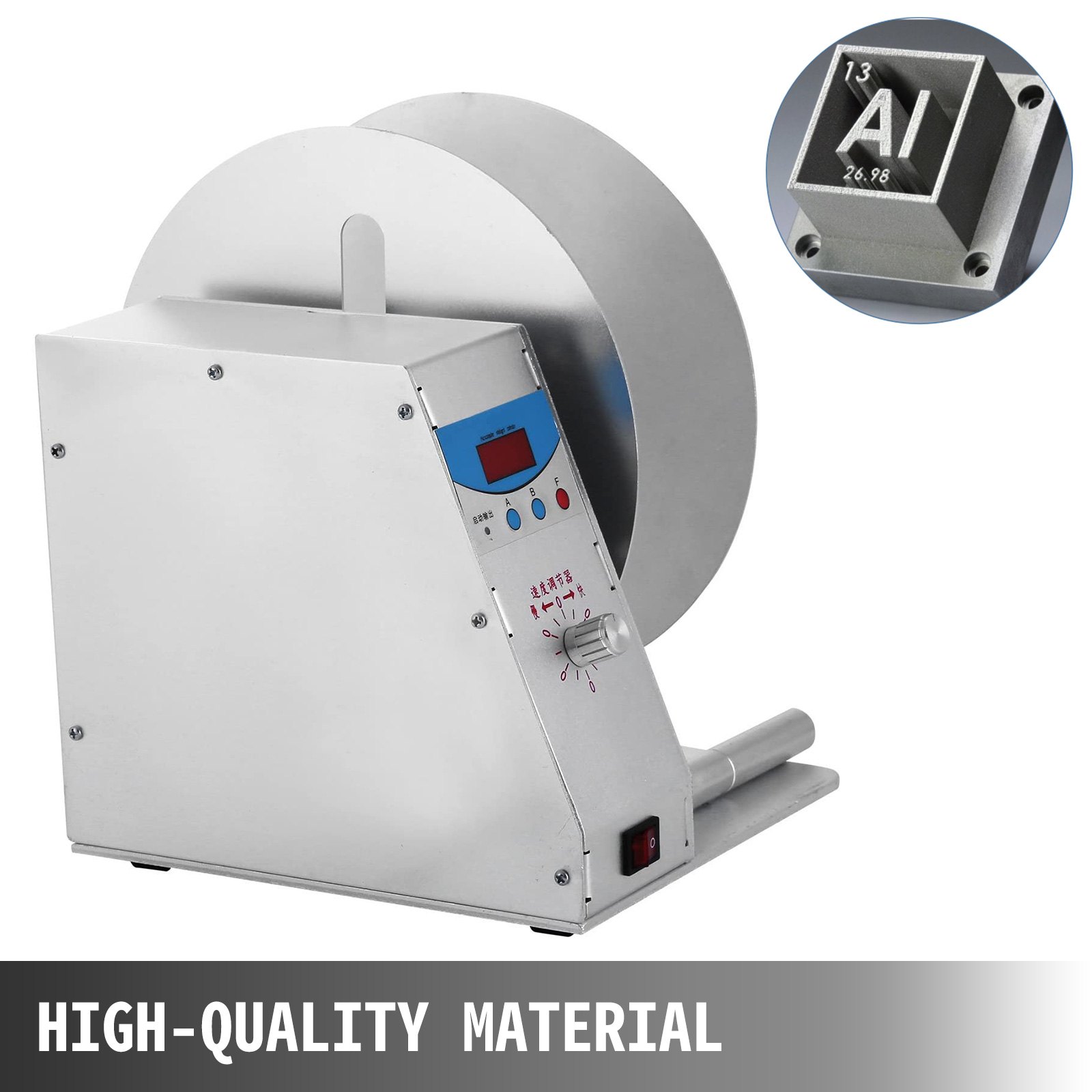 VEVOR Label Rewinder, Digital Automatic Rewinding Machine, Adjustable ...