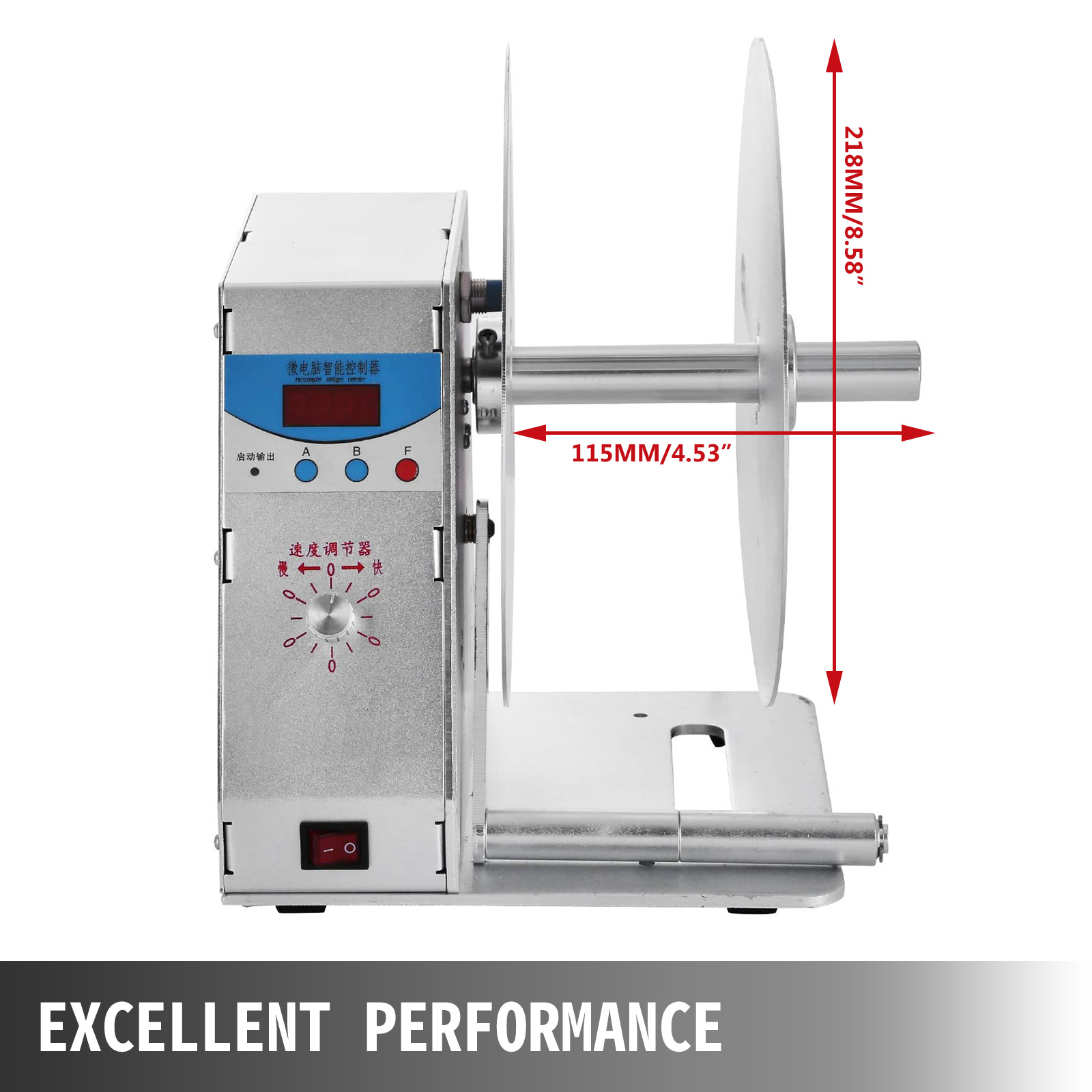 Tag Rewinder Label Rewinder Electric Automatic Rewinding Machine 0~50 R ...
