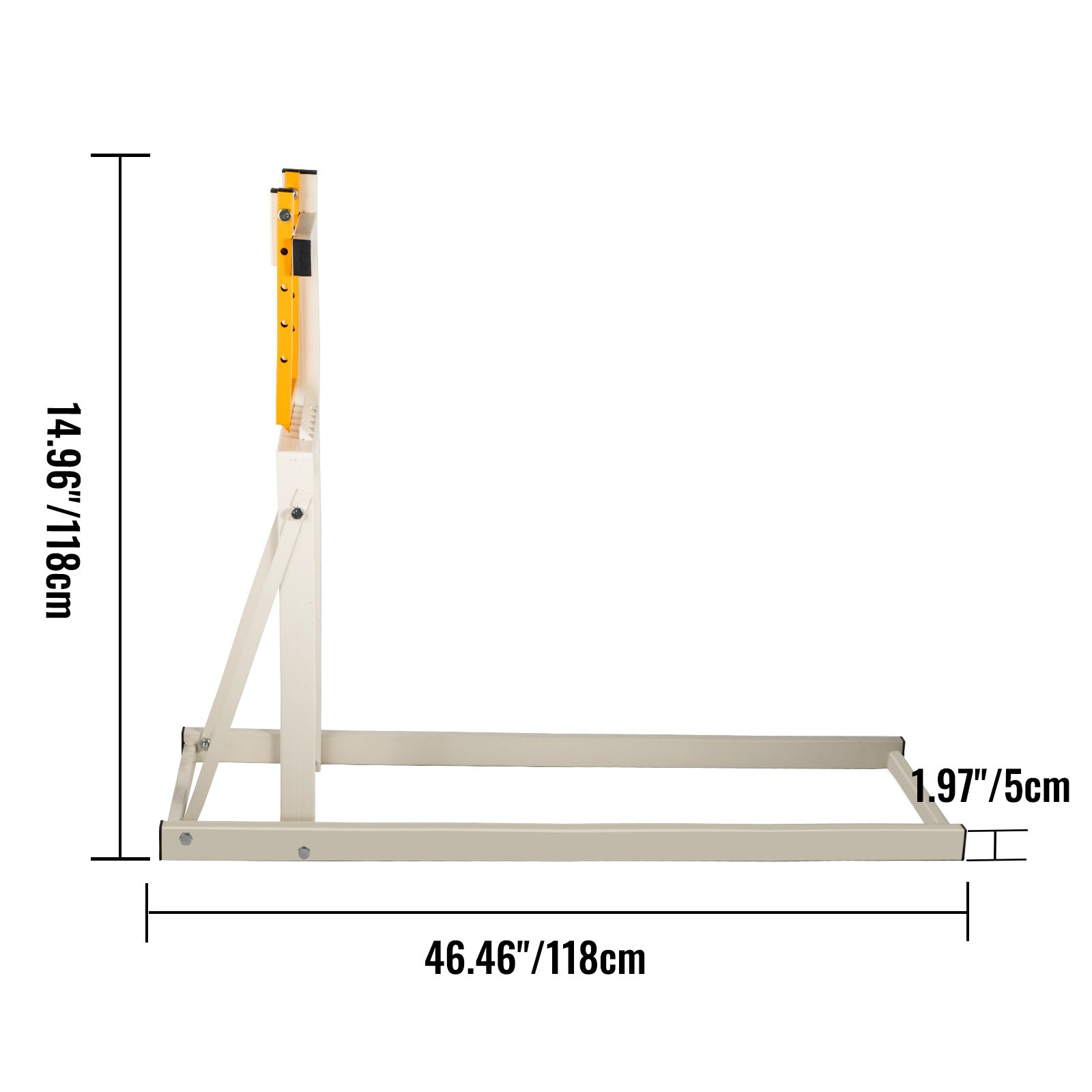 VEVOR Logging Saw Horse Durable Steel Log Sawhorse, Foldable Log ...