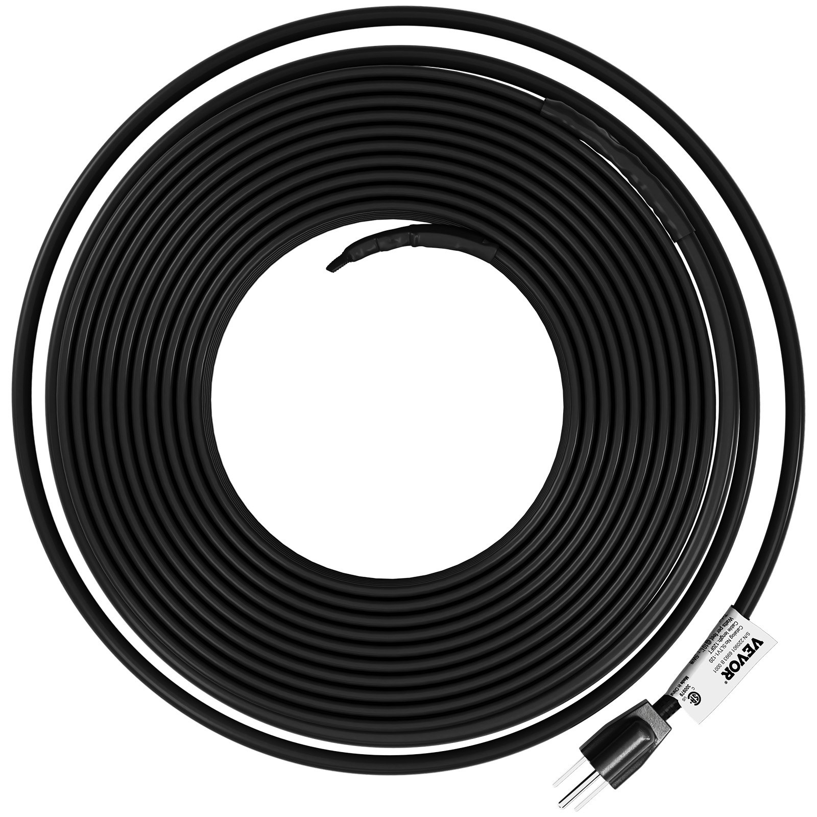 VEVOR Self-Regulating Pipe Heating Cable, 120-feet 5W/ft Heat Tape for ...