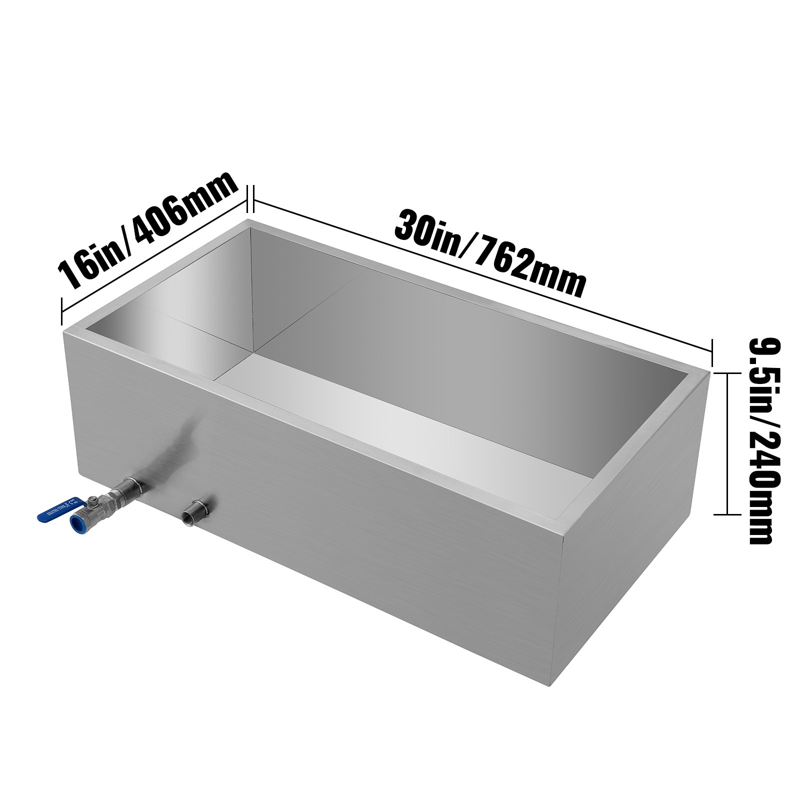 VEVOR Maple Syrup Evaporator Pan 30x16x9.5 Inch Stainless Steel Maple ...