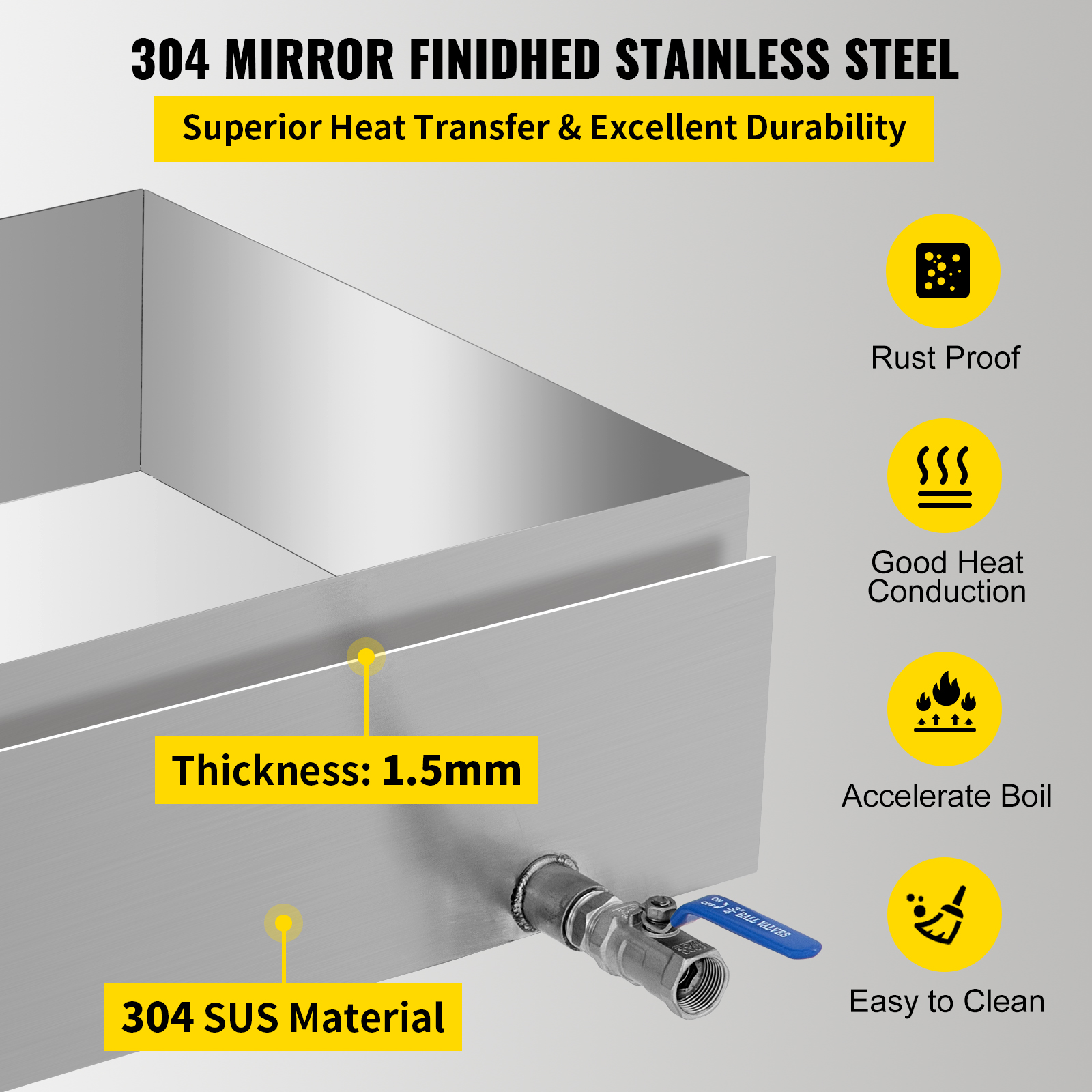 Maple Syrup Boiling Pan 18x24x6 Stainless Steel Sap evaporator tig 18 ...