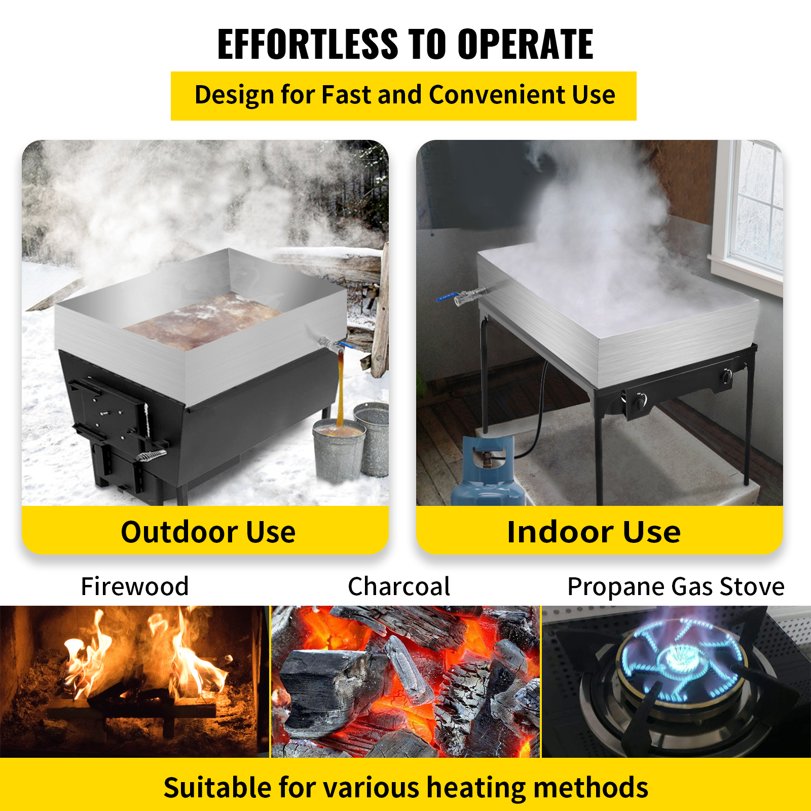 Maple Syrup Boiling Pan 18x24x6 Stainless Steel Sap evaporator tig 18 ...
