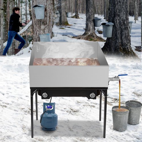 VEVOR Maple Syrup Evaporator Pan 24x24x7 Inch Stainless Steel Maple ...