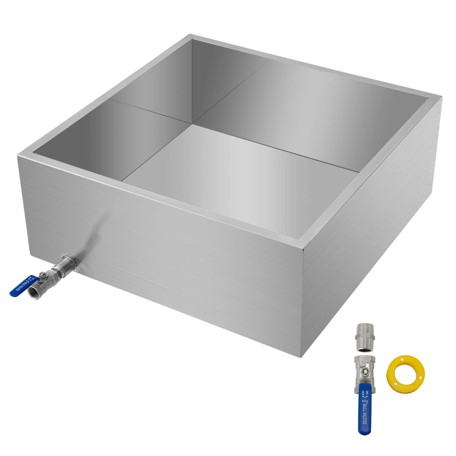 9.5" Height Flat Maple Syrup Pan w/Valve Stainless Steel Evaporator ...