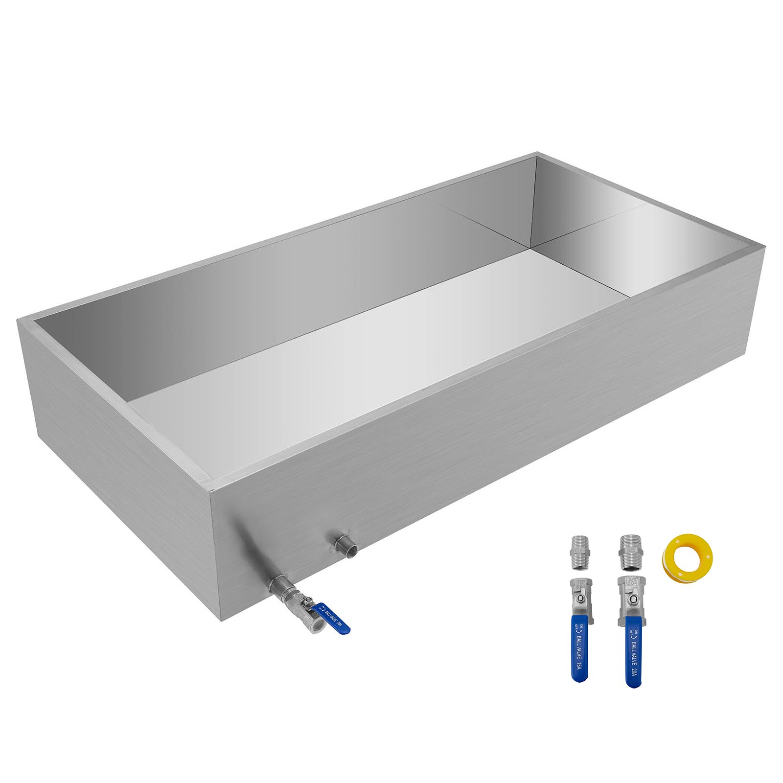 Flat Maple Syrup Pan w/Valve. Stainless Steel, Evaporator | VEVOR US