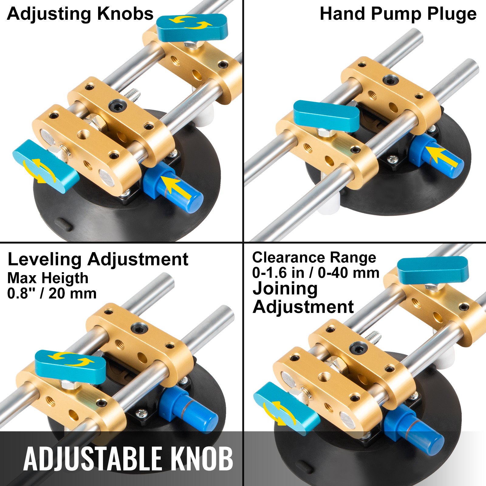 Vevor Stone Seam Setter Ratcheting Seam Setter 6" For Seam Joining ...