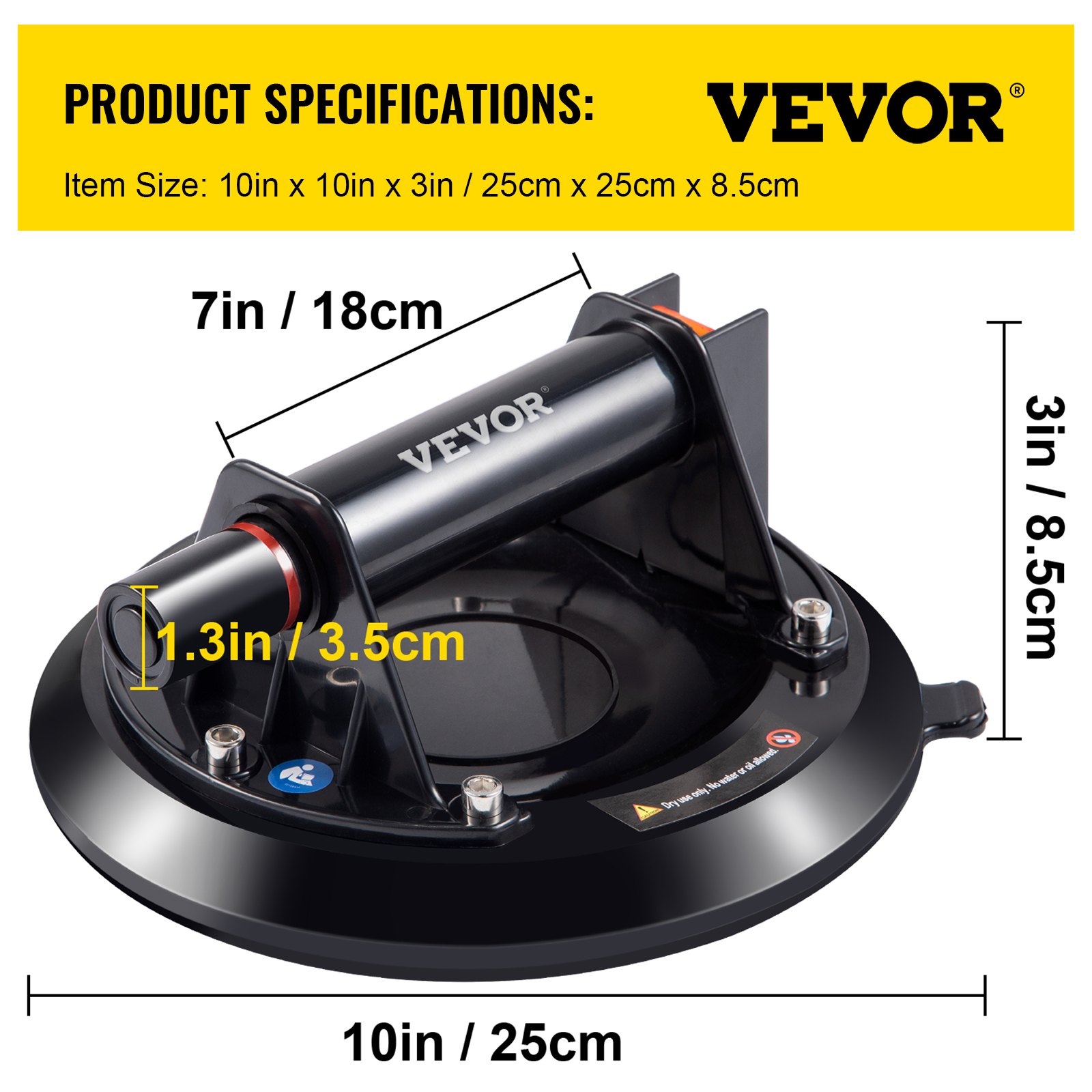 VEVOR Stone Seam Setter, 10" Ratcheting Seam Setter, Adjustable Suction ...