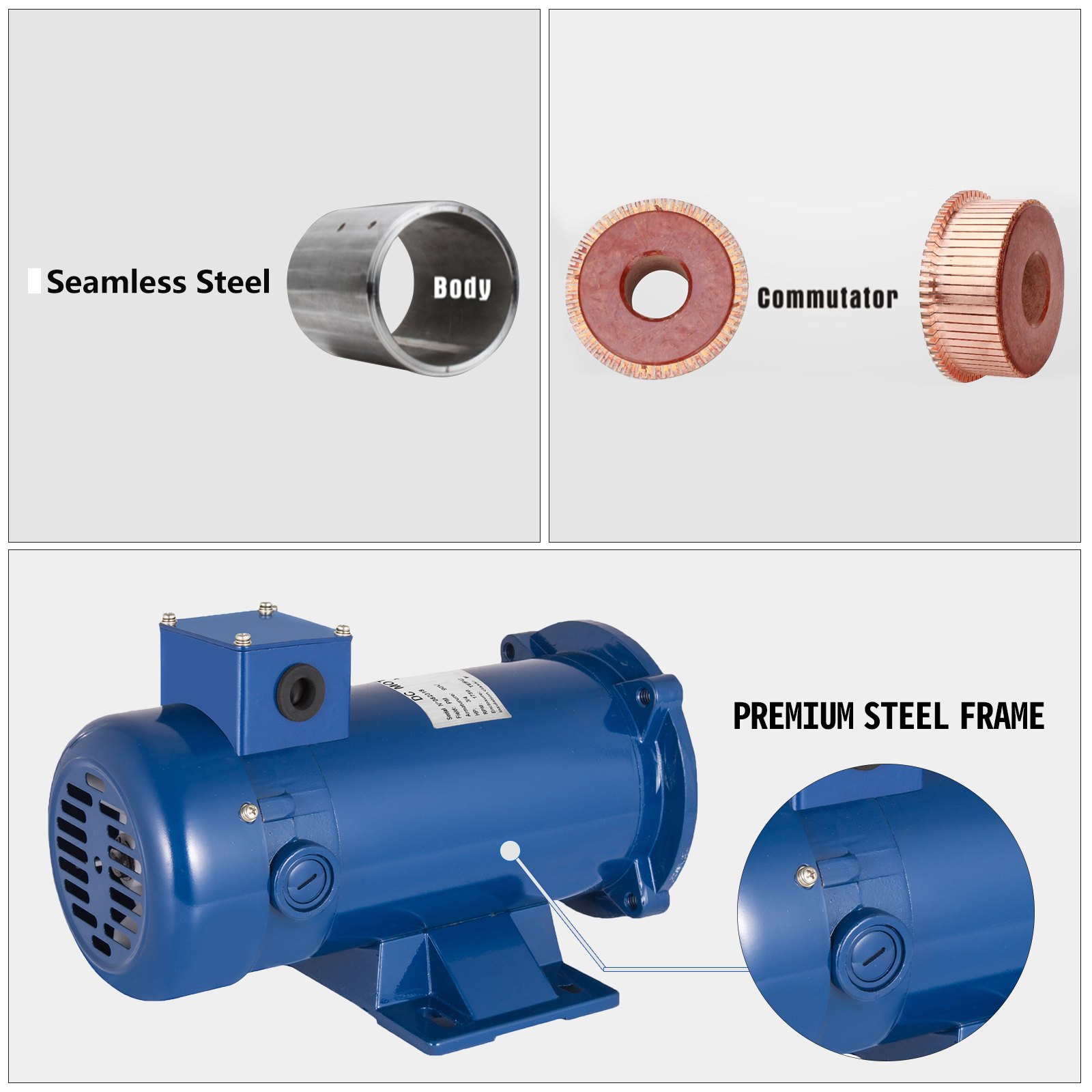 Dc Motor, 3/4hp, 56c, 90v, 1750rpm, Tefc, Base Grease, Permanent Magnet ...