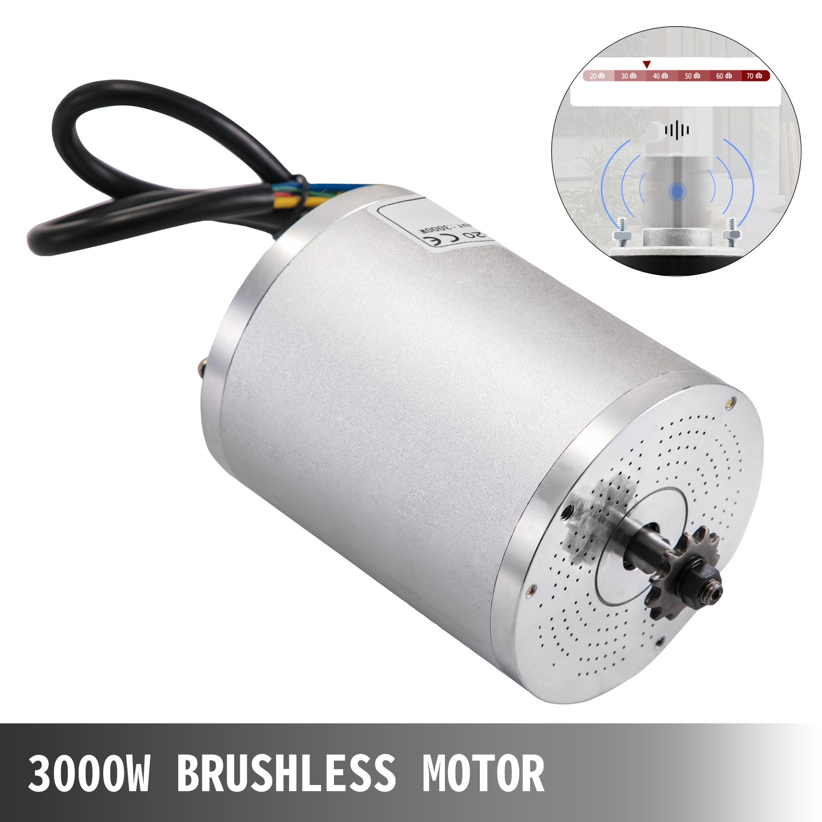 72V 3000W BLDC Motor Kit With 65A brushless Controller Electric Bicycle ...