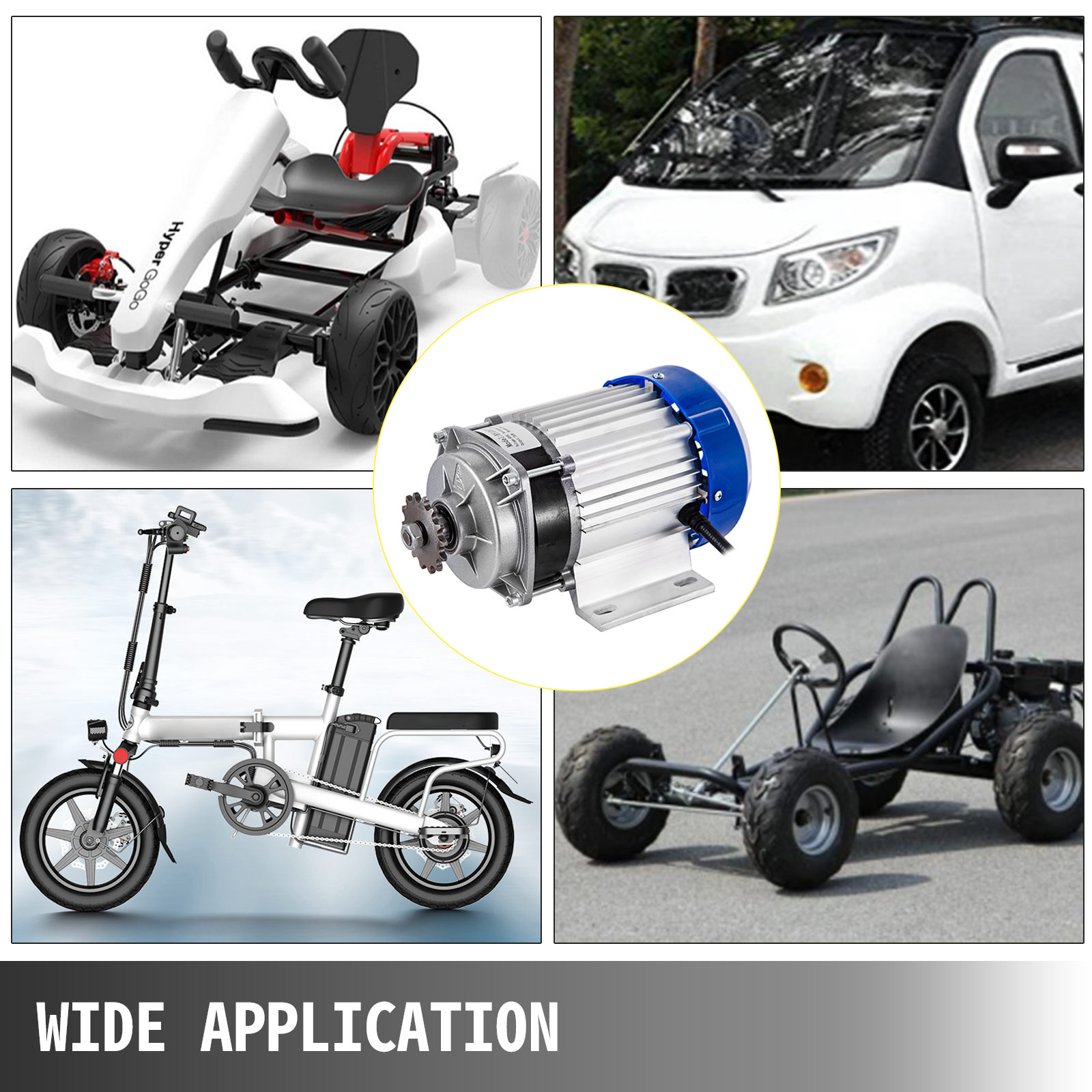 Brushless Motor Go Kart Electric Motor For Go Kart 60v 750w W/gear ...