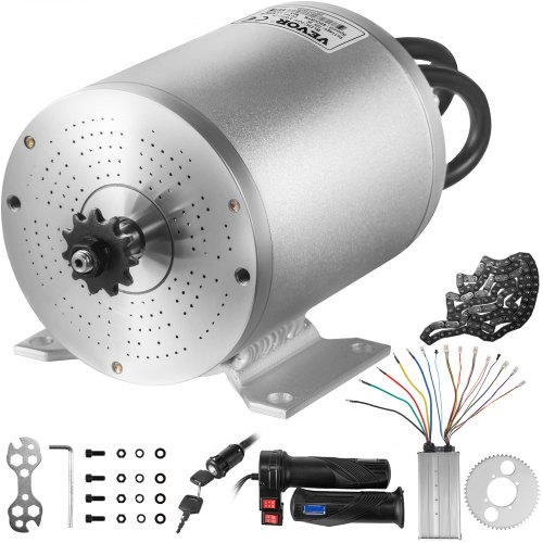 VEVOR Elektrisk Borstlös DC Motor Borstlös Elmotor 72V 3000W Styrenhet ...