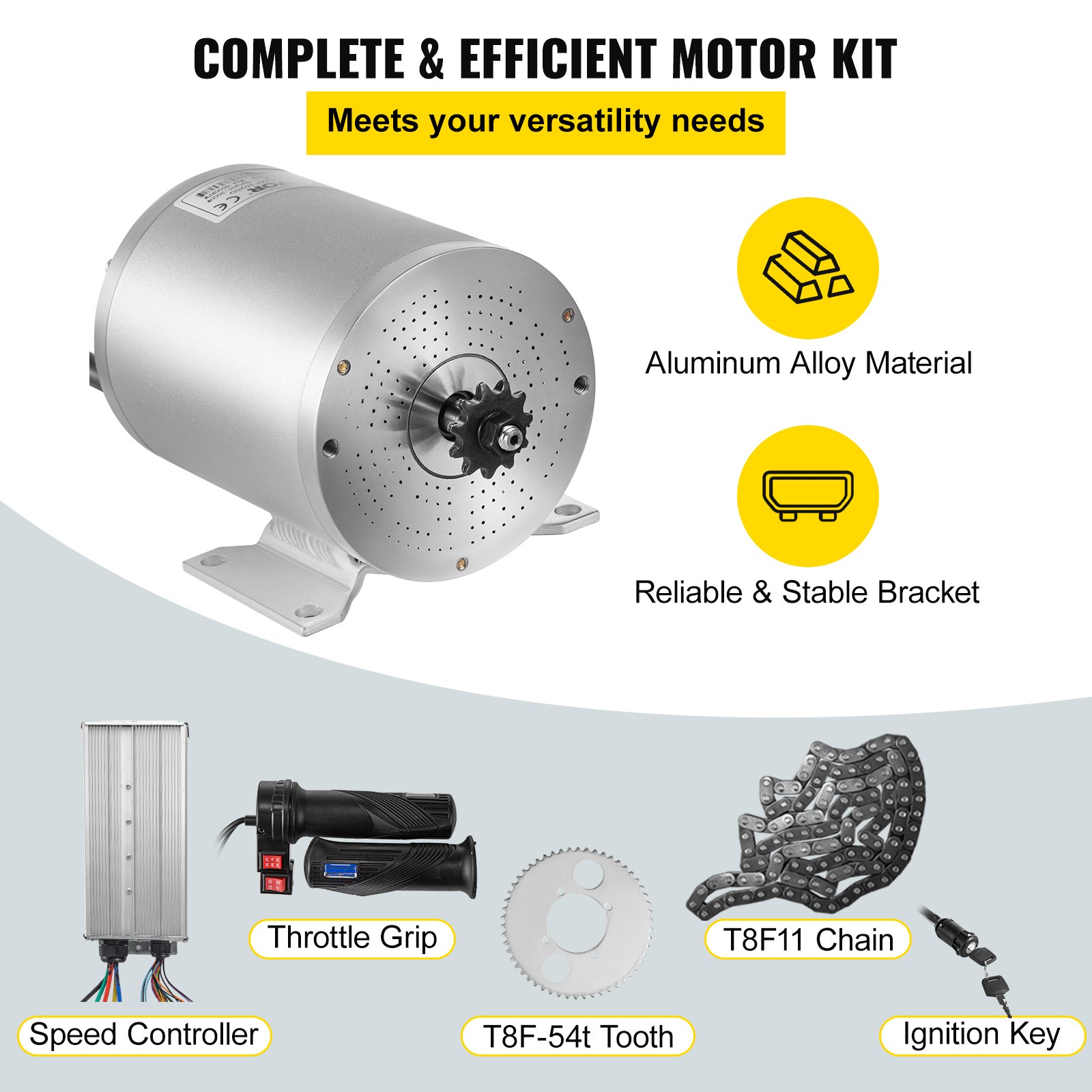 VEVOR VEVOR Electric Brushless DC Motor Brushless Electric Motor 72V ...