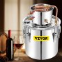 VEVOR Alcohol Still, 50L Distillery Kit w/Condenser & Pump, 13.2Gal ...